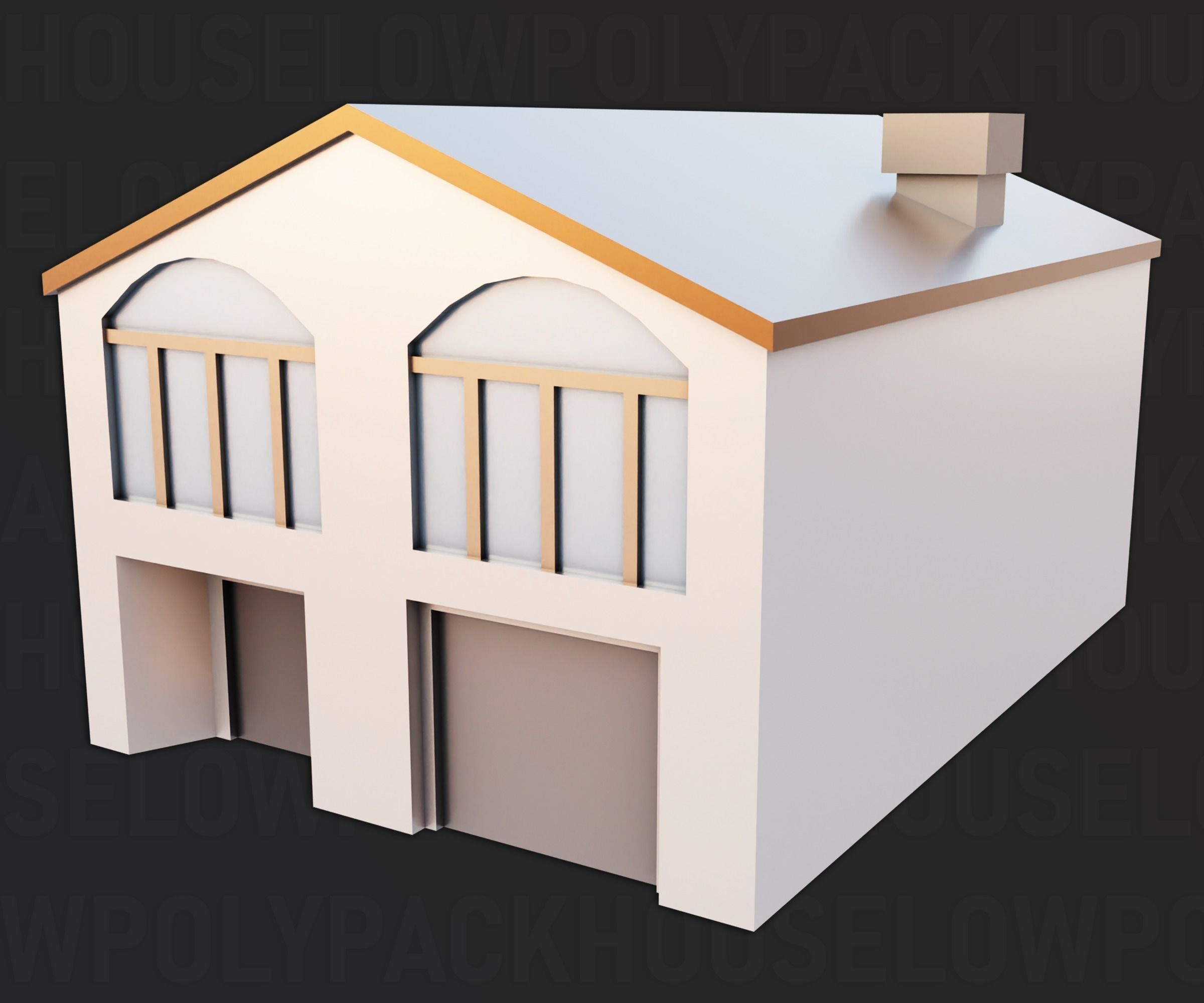 3D model House Pack low poly VR / AR / low-poly | CGTrader