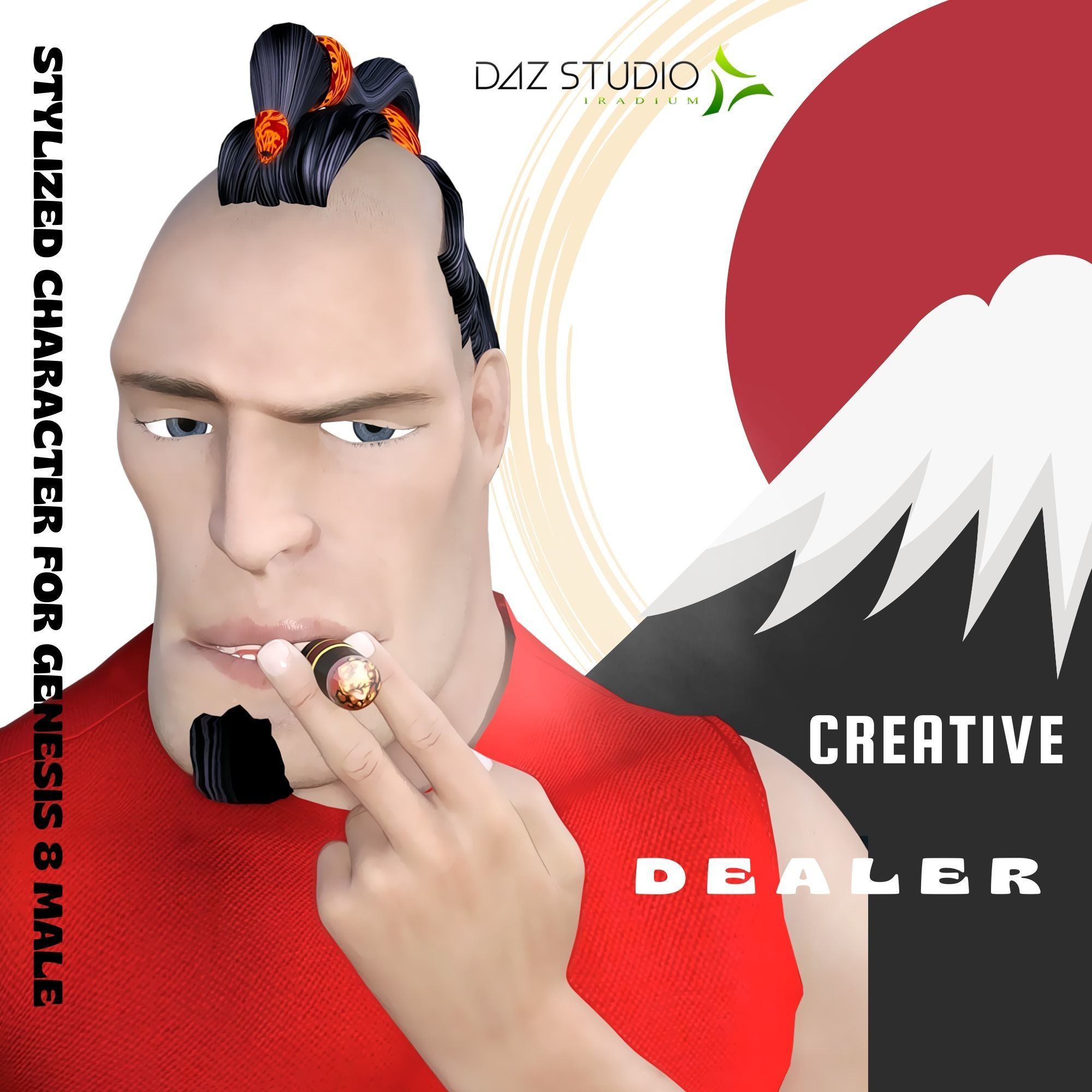 3D model Dealer G8M for DAZ Studio VR / AR / low-poly | CGTrader