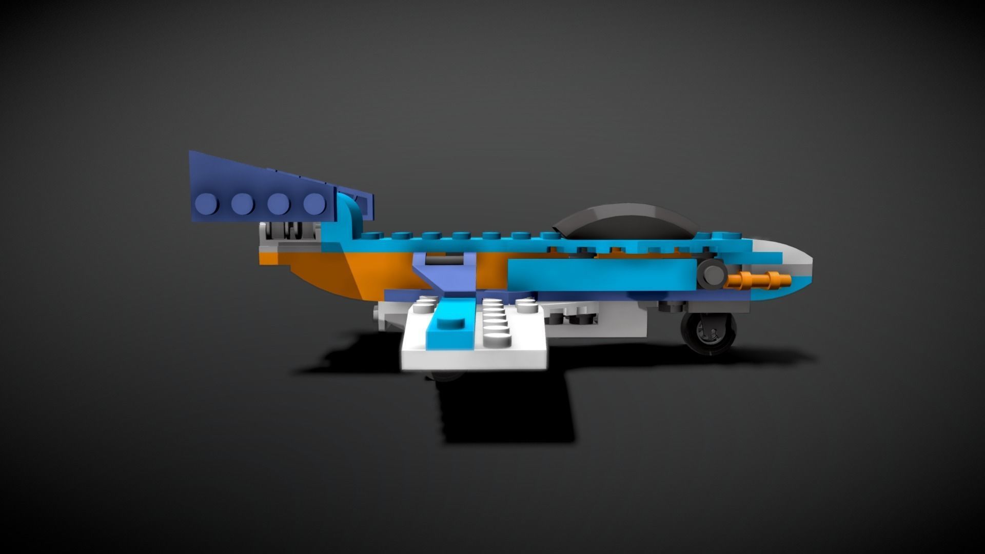 Lego Propeller Plane 3D model | CGTrader