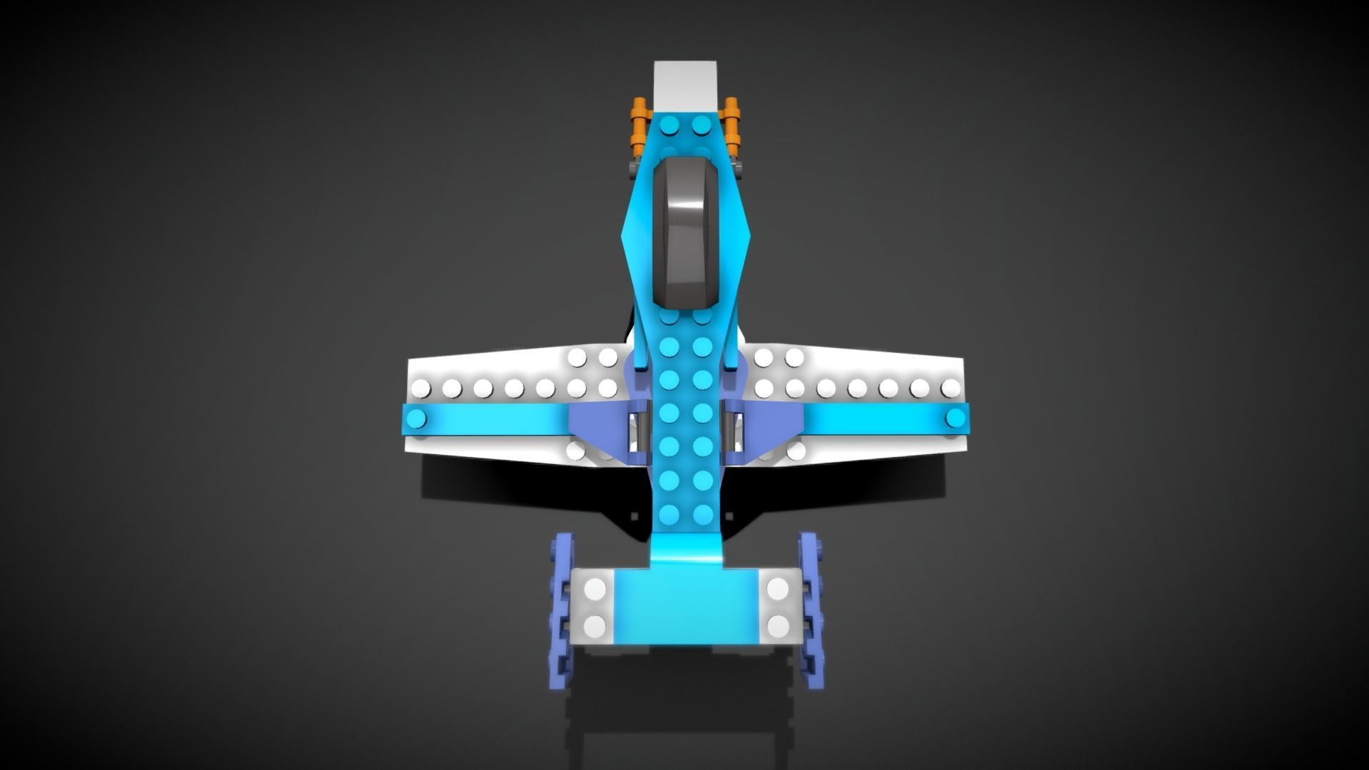 Lego Propeller Plane 3D model | CGTrader