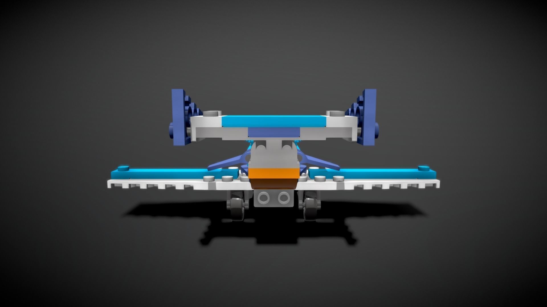 Lego Propeller Plane 3D model | CGTrader