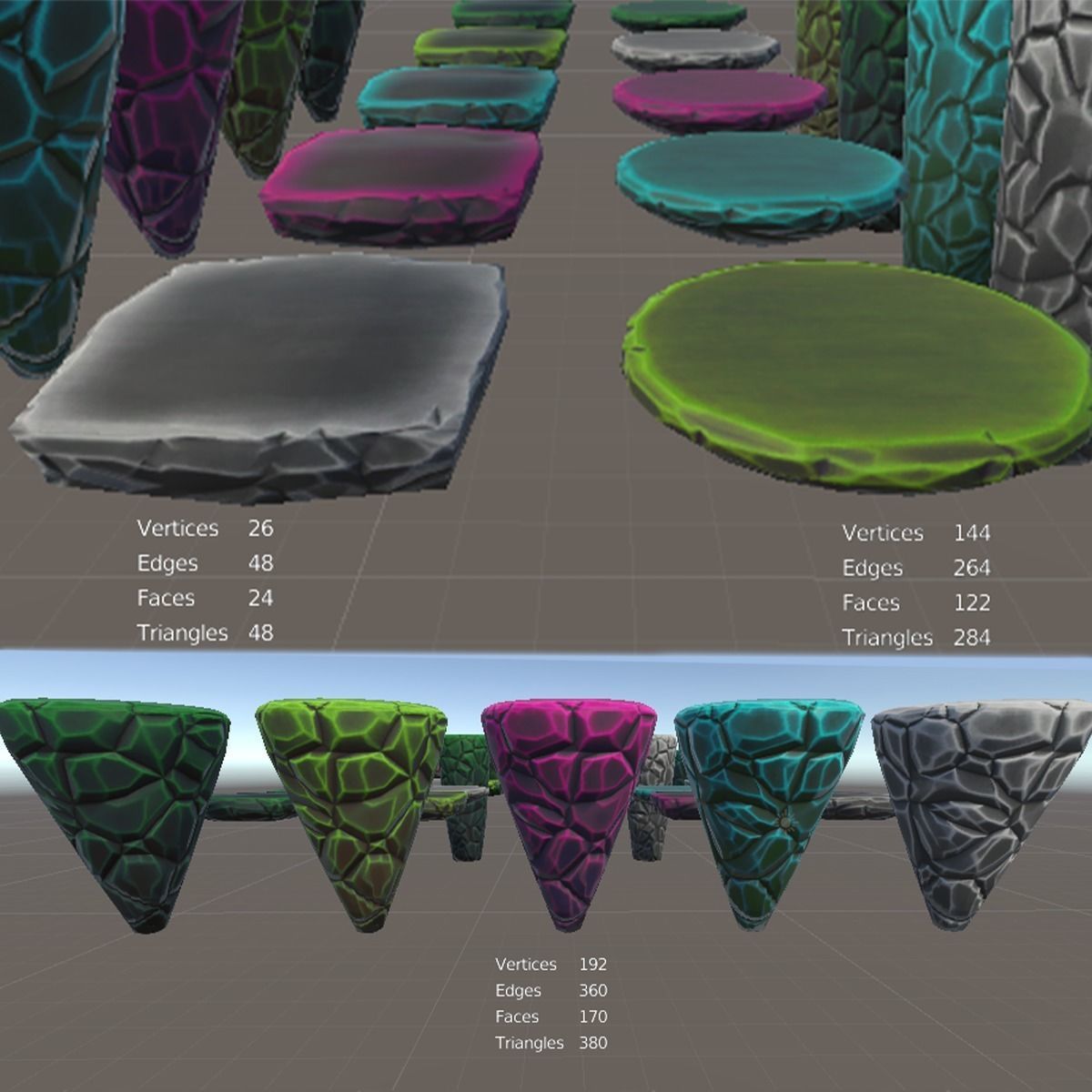 3D model Stylized low poly rocks pack VR / AR / low-poly | CGTrader