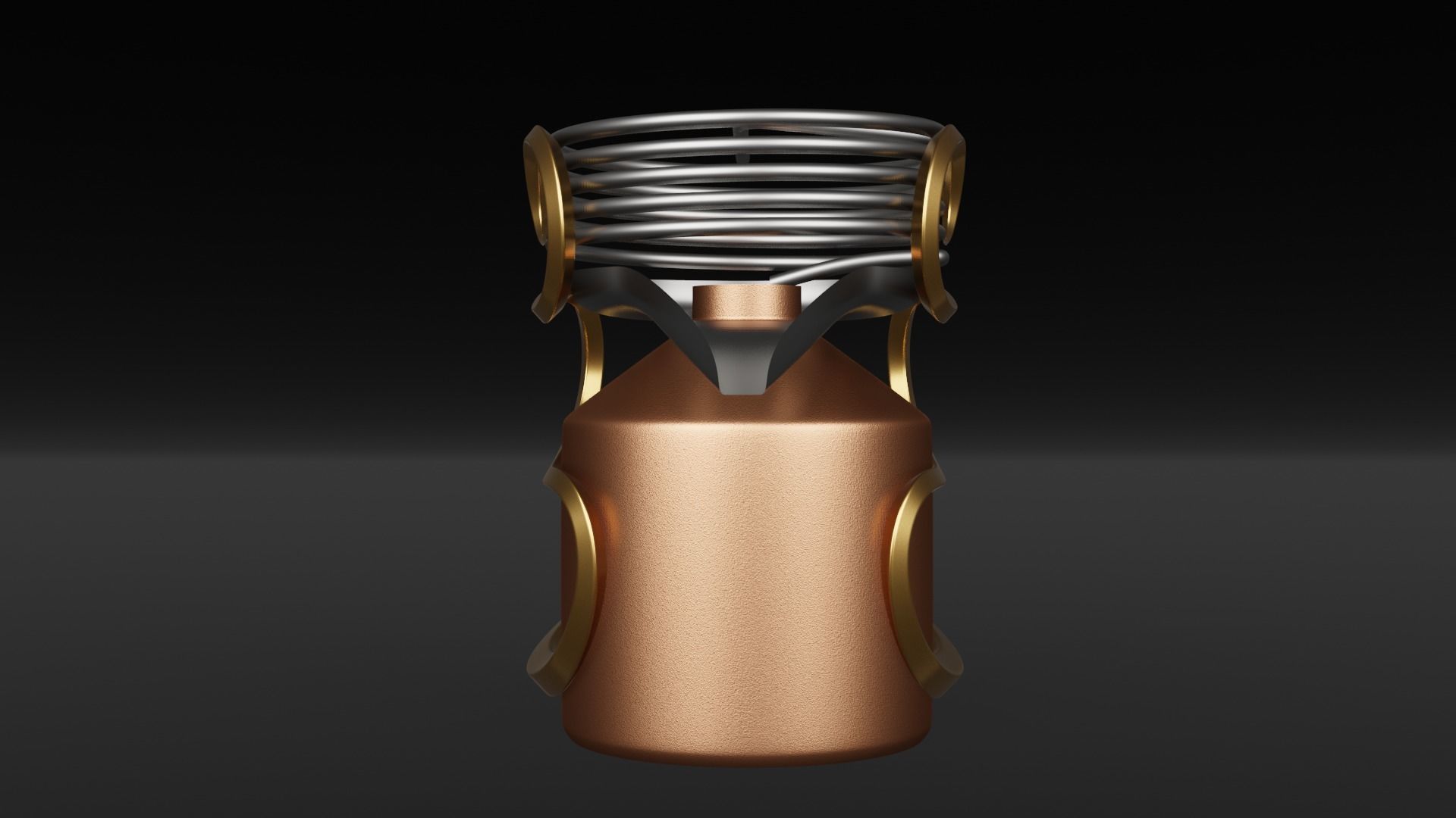Copper Distillery Set 3D model | CGTrader