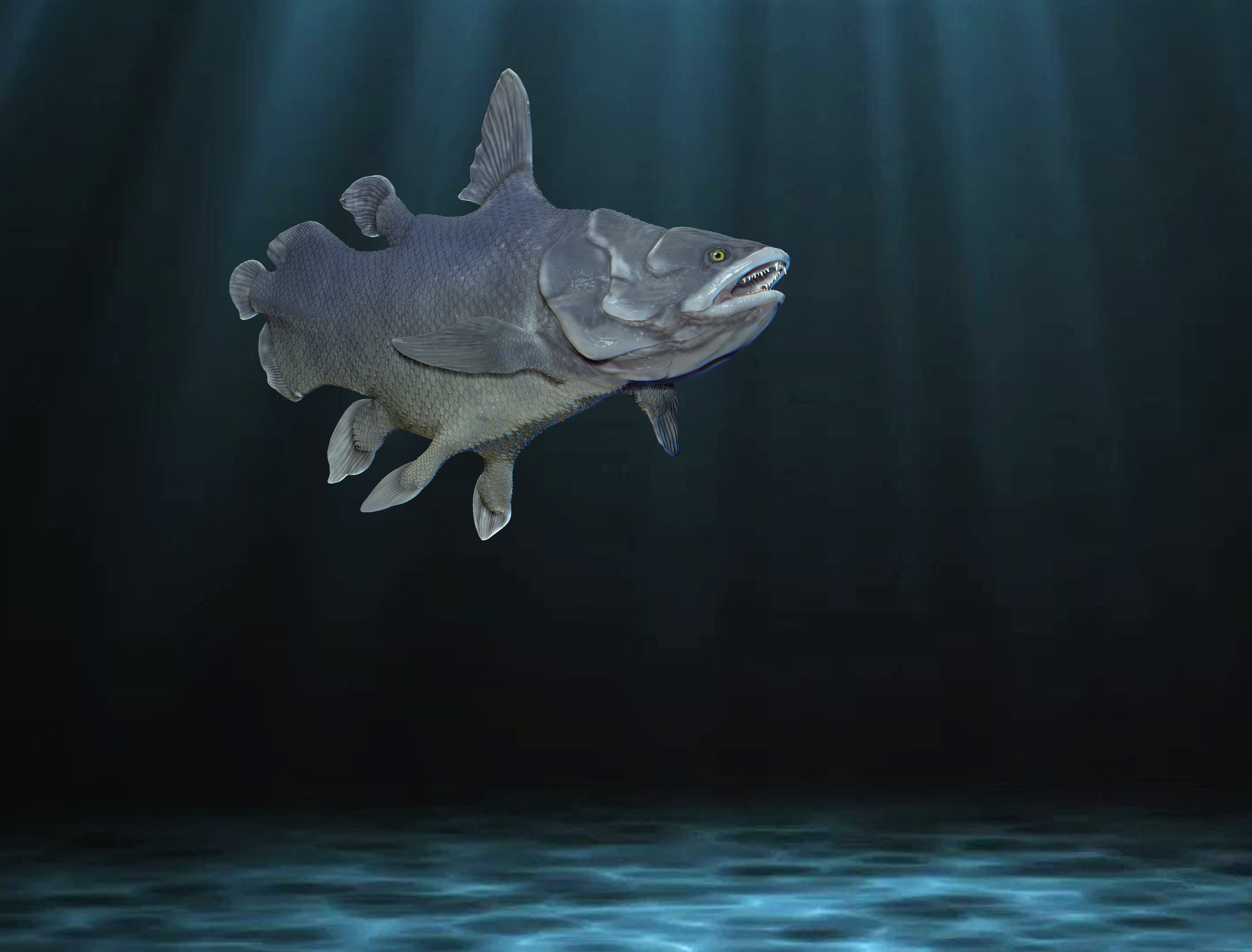 Coelacanth Latimeria fish 3D model 3D printable | CGTrader