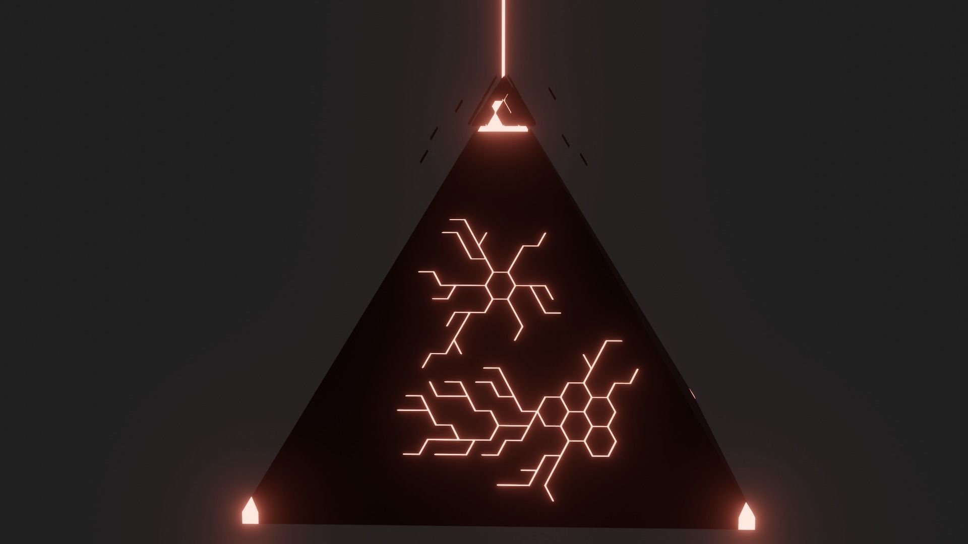 Light beam pyramids 3D model | CGTrader