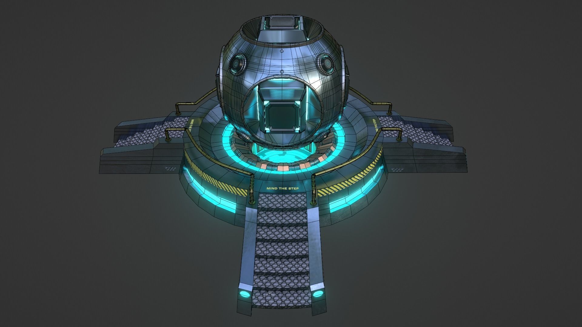 3D model Sci-Fi Reactor VR / AR / low-poly | CGTrader