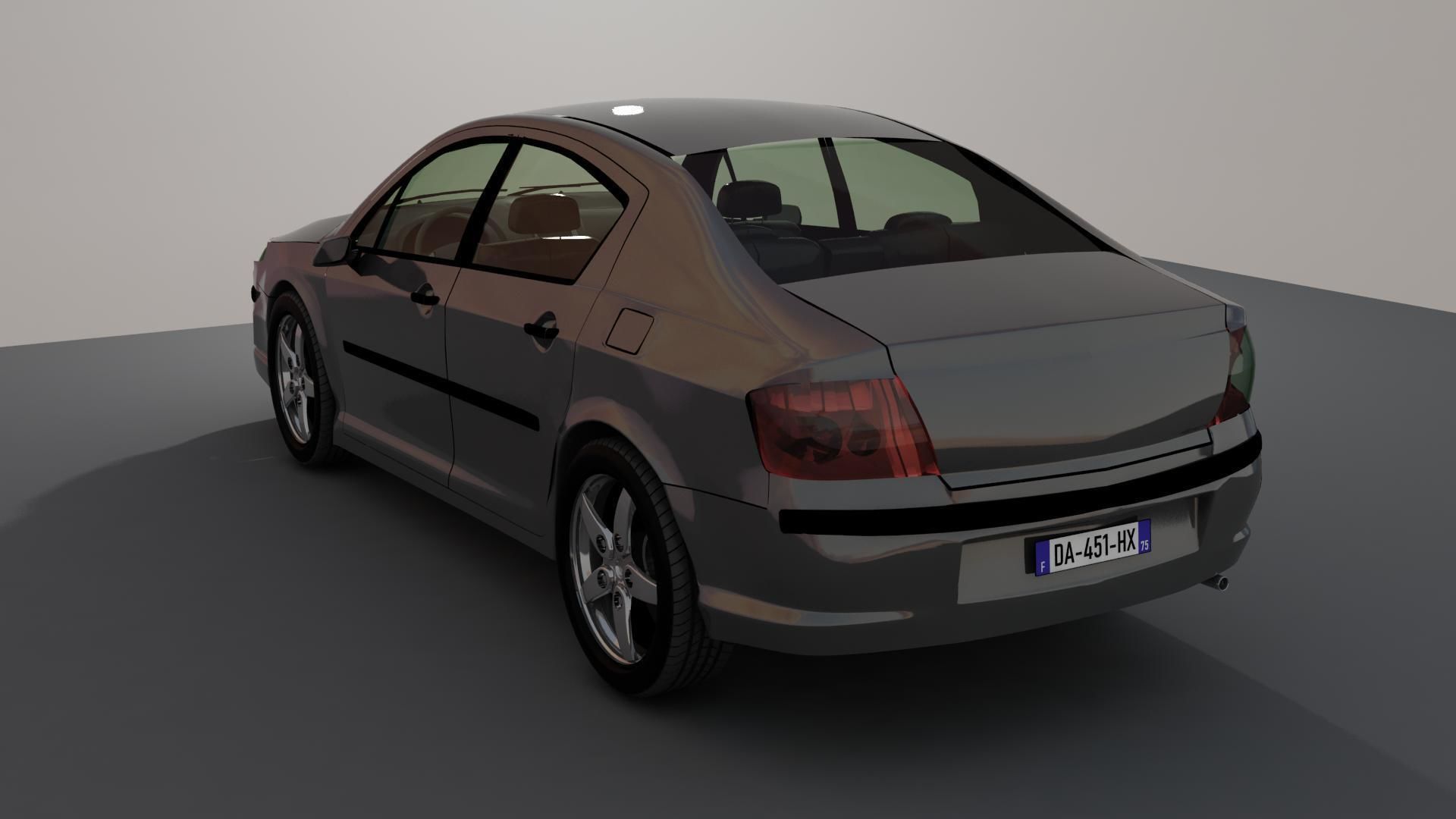 3D model Grey sedan car VR / AR / low-poly | CGTrader