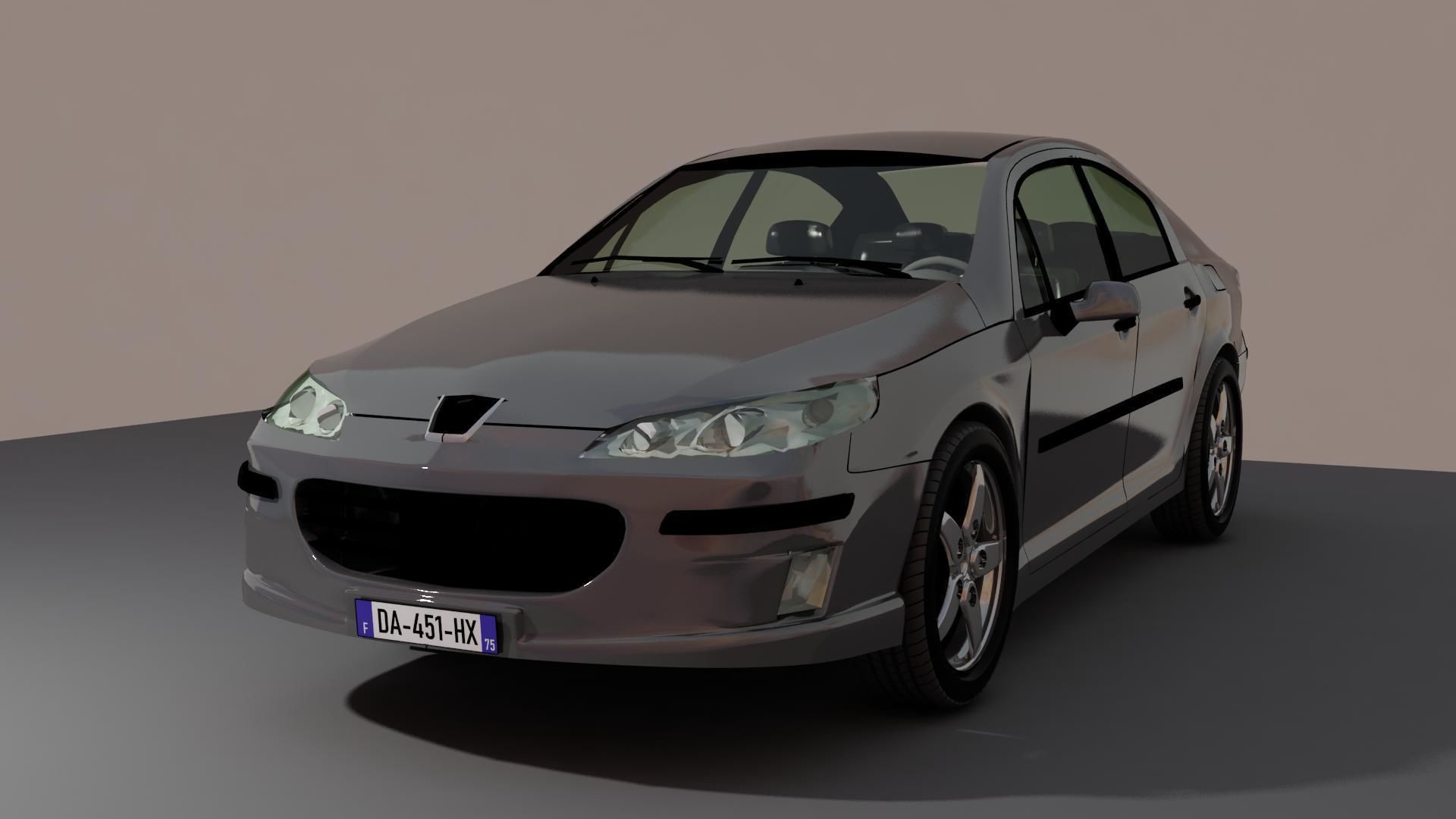 3D model Grey sedan car VR / AR / low-poly | CGTrader
