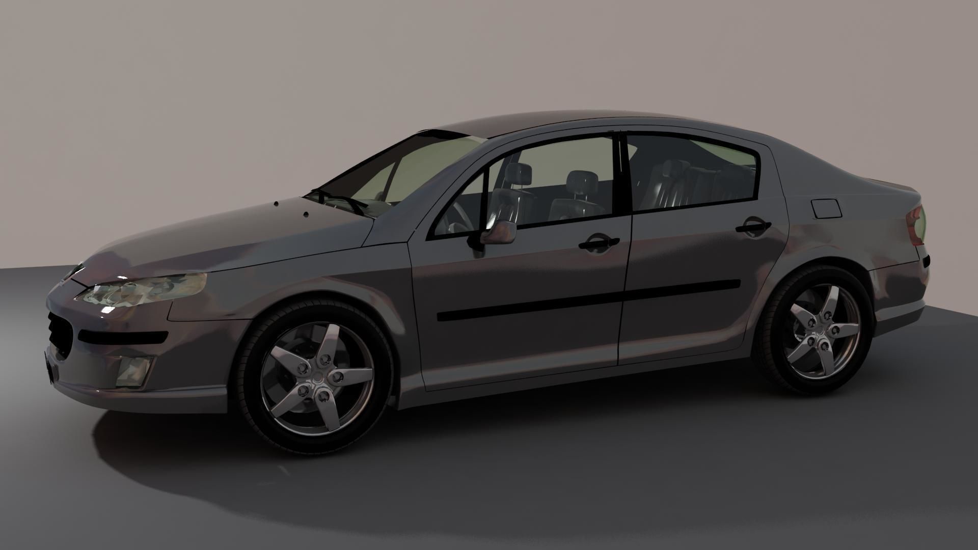 3D model Grey sedan car VR / AR / low-poly | CGTrader
