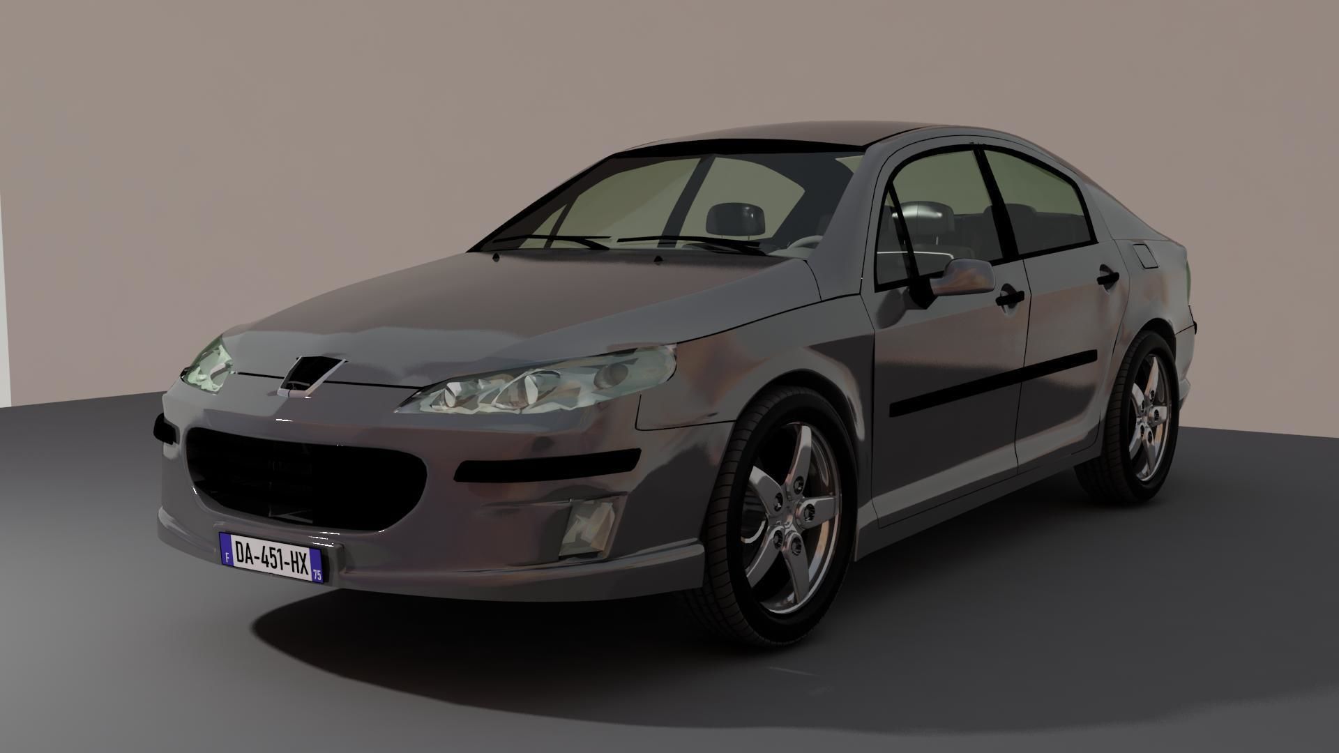3D model Grey sedan car VR / AR / low-poly | CGTrader