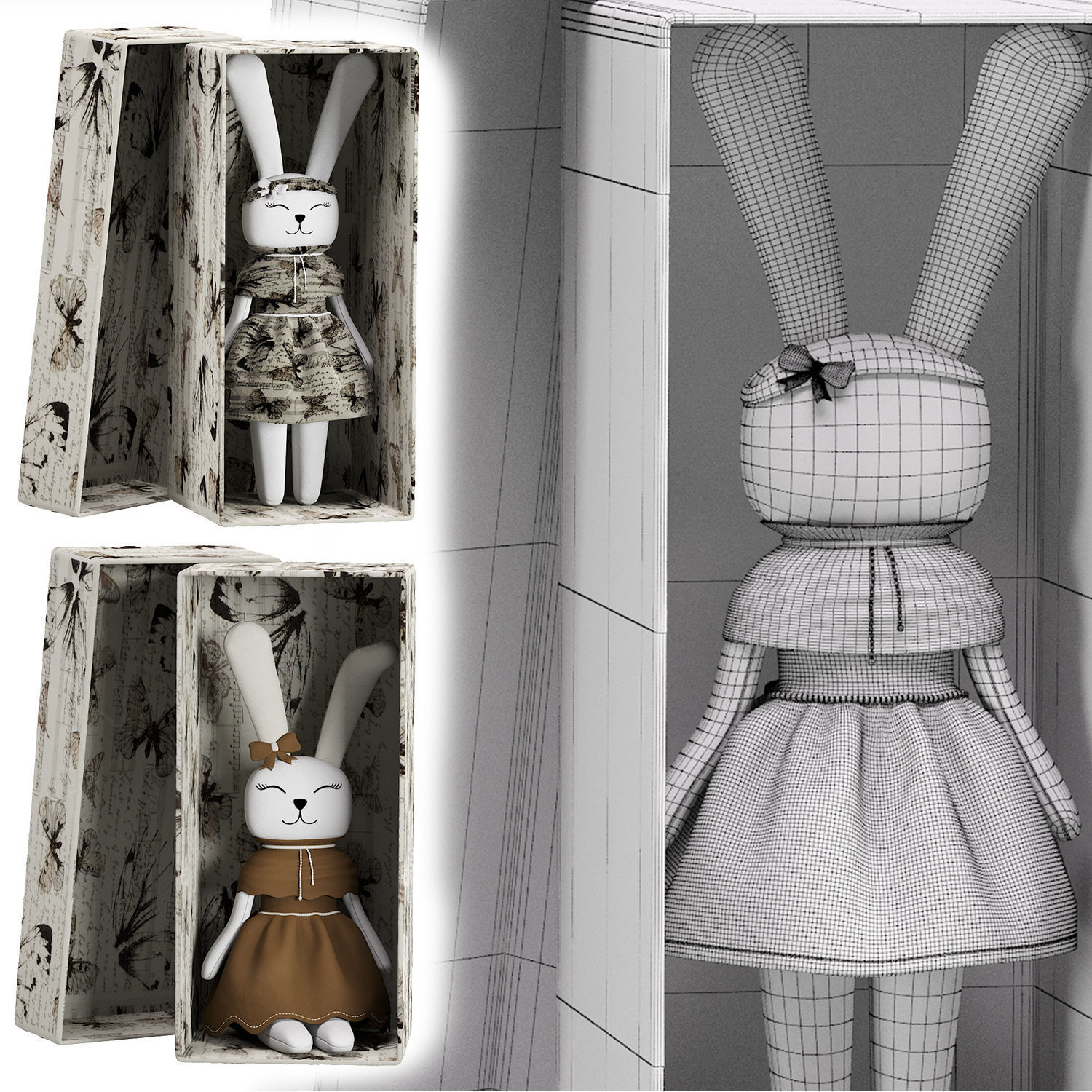 Bunny Doll 3D model | CGTrader
