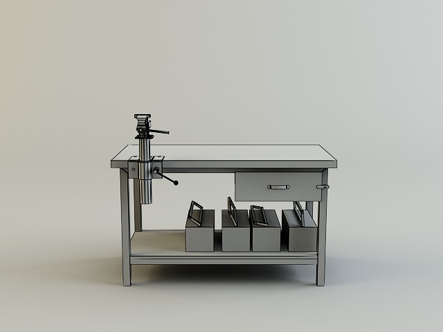 Work Bench 3D model | CGTrader