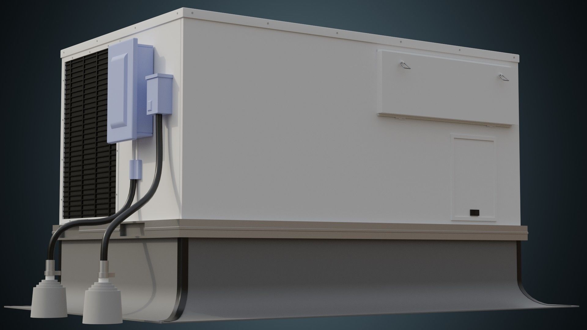 Rooftop AC Unit 6 Basic 3D model | CGTrader
