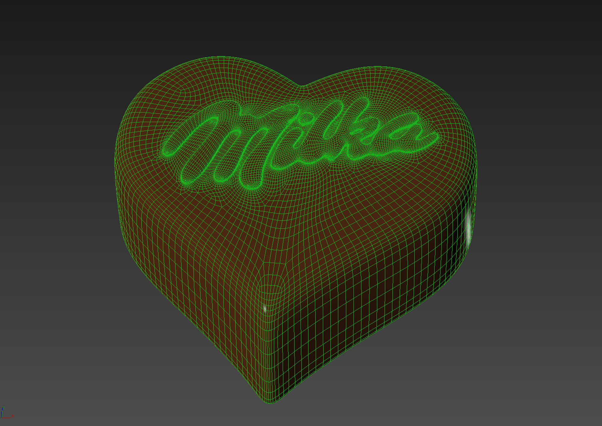 Milka Heart Love Chocolate Candy 3D model | CGTrader
