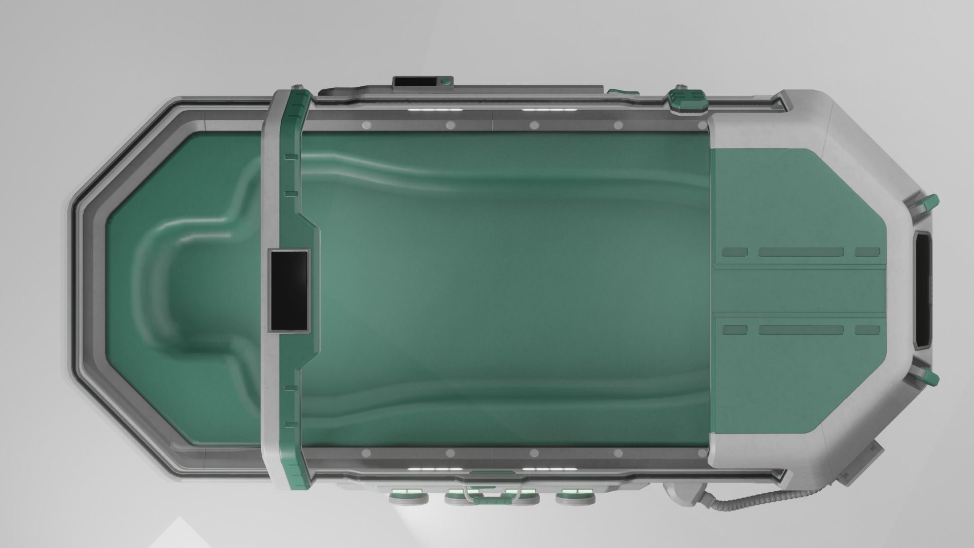 3D model Scifi Medical Futuristic Cryo Pod VR / AR / low-poly | CGTrader