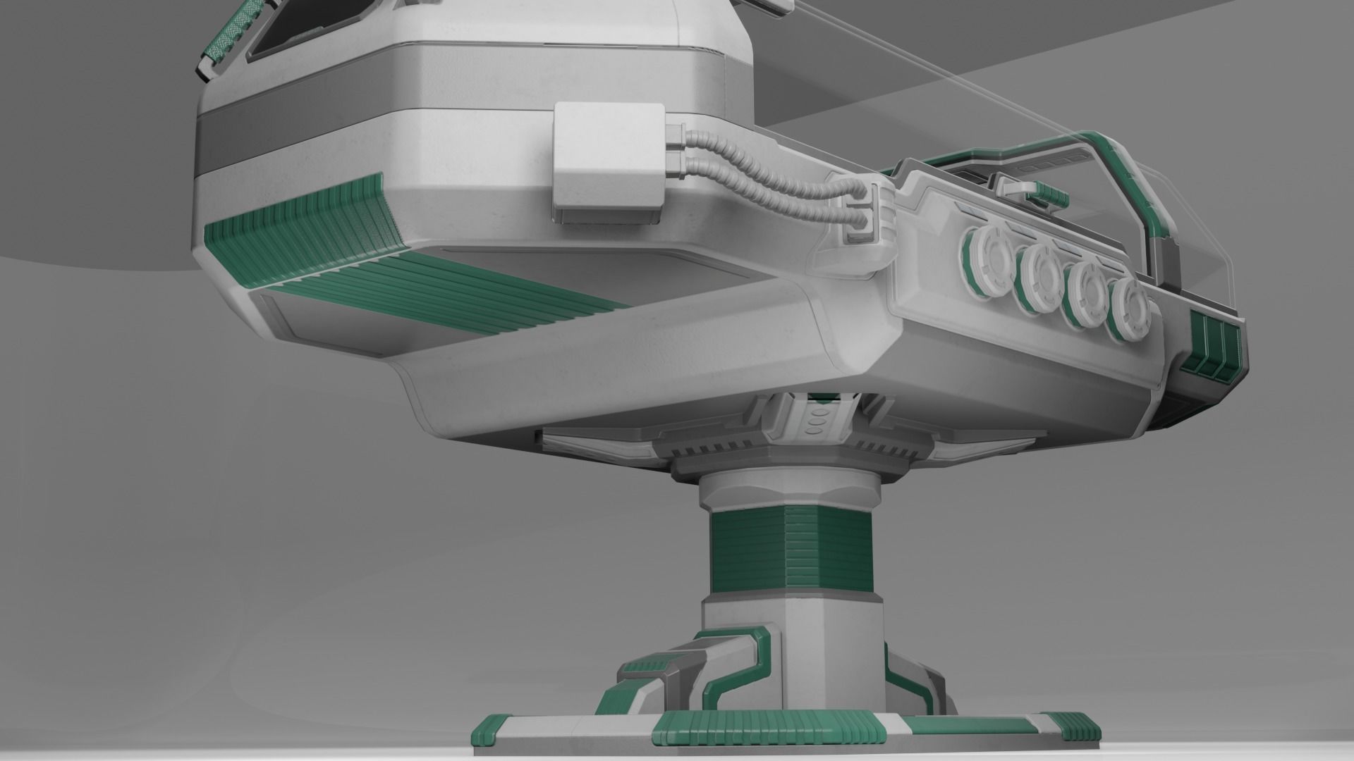 3D model Scifi Medical Futuristic Cryo Pod VR / AR / low-poly | CGTrader