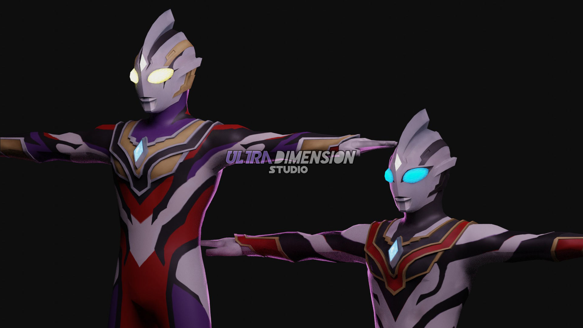 Ultraman Trigger Truth and Evil Trigger - 3D Model 3D model | CGTrader