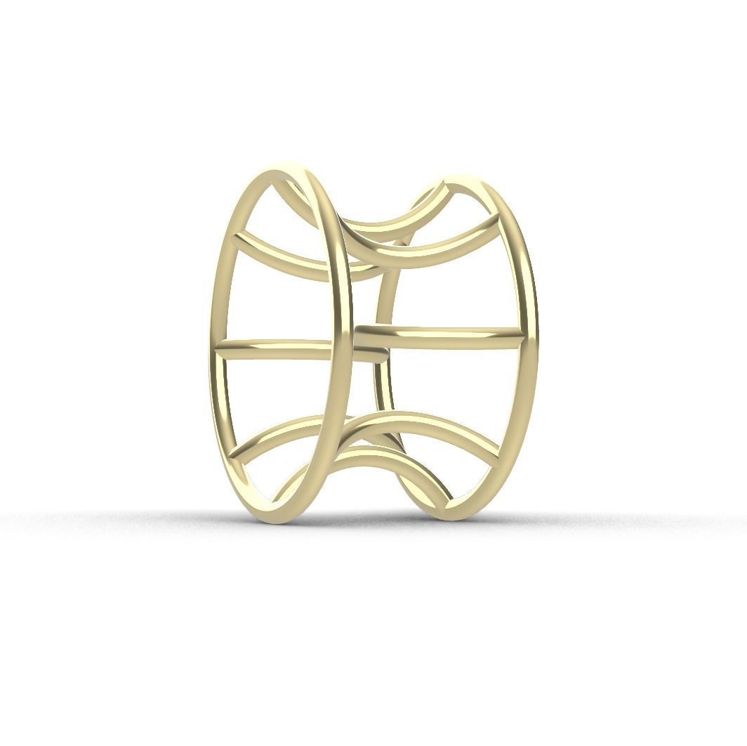 Open Tubular Ear Gauge or Ear Plug 3D model 3D printable | CGTrader