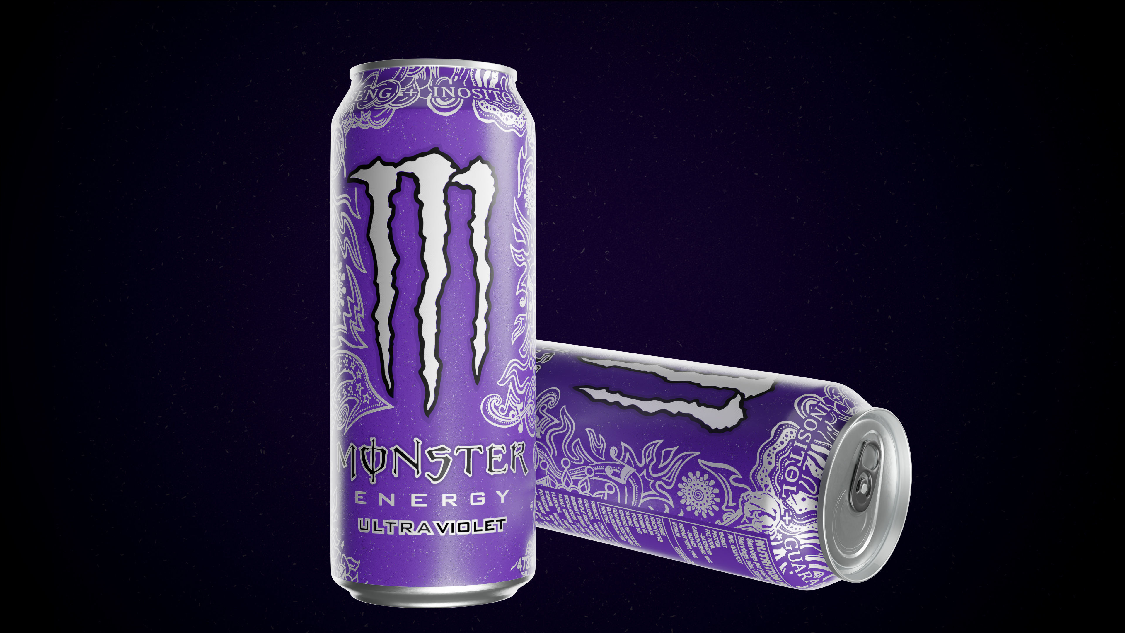 Monster energy Ultra Violet 3D Model PBR 3D model 3D model 3D model ...