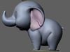 elepant cartoon 3D model 3D printable | CGTrader