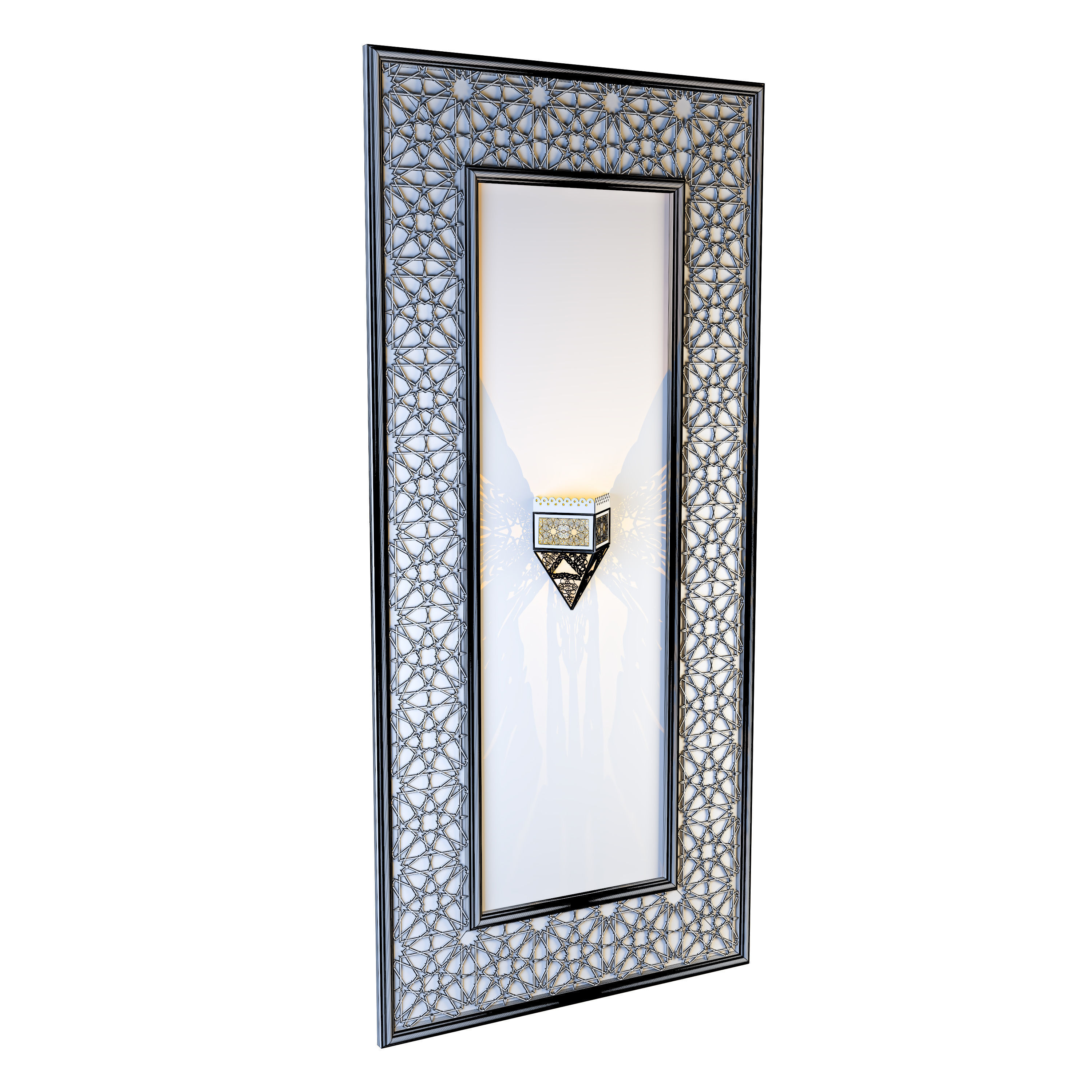 Moroccan islamic light wall 3D model | CGTrader