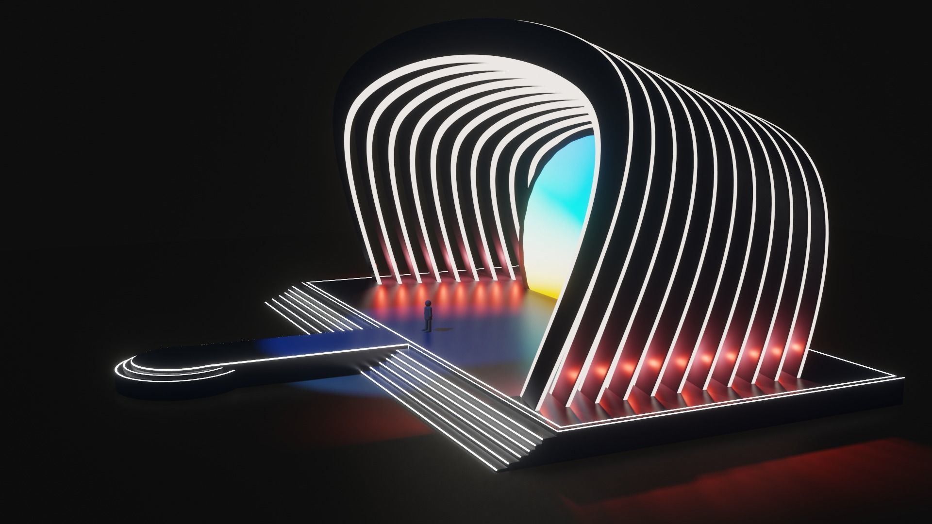 Entertainment Concert or Award Event Stage 3D model 3D model | CGTrader