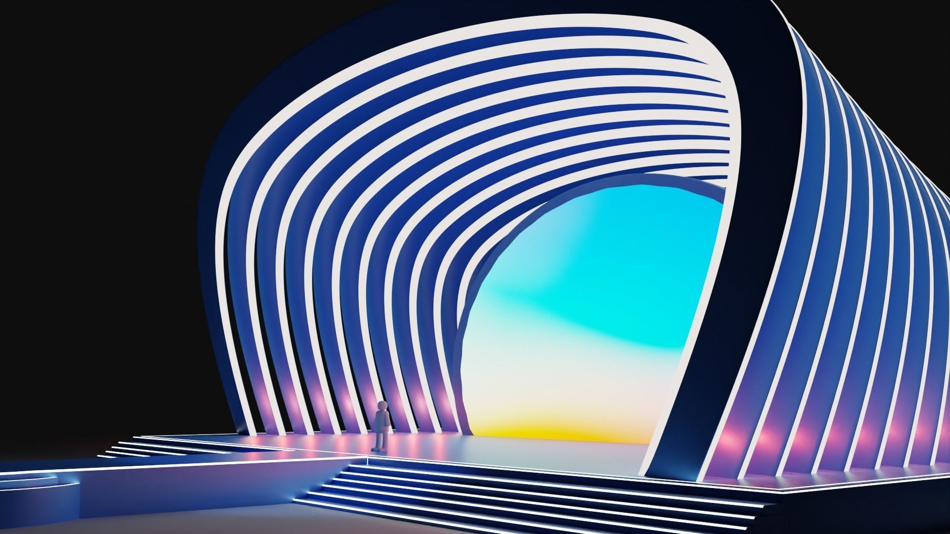Entertainment Concert or Award Event Stage 3D model 3D model | CGTrader