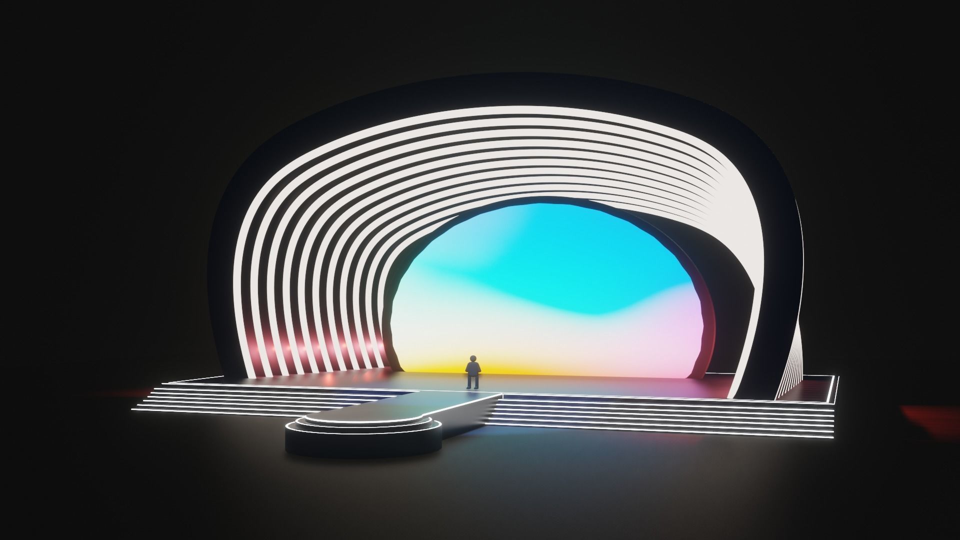 Entertainment Concert or Award Event Stage 3D model 3D model | CGTrader