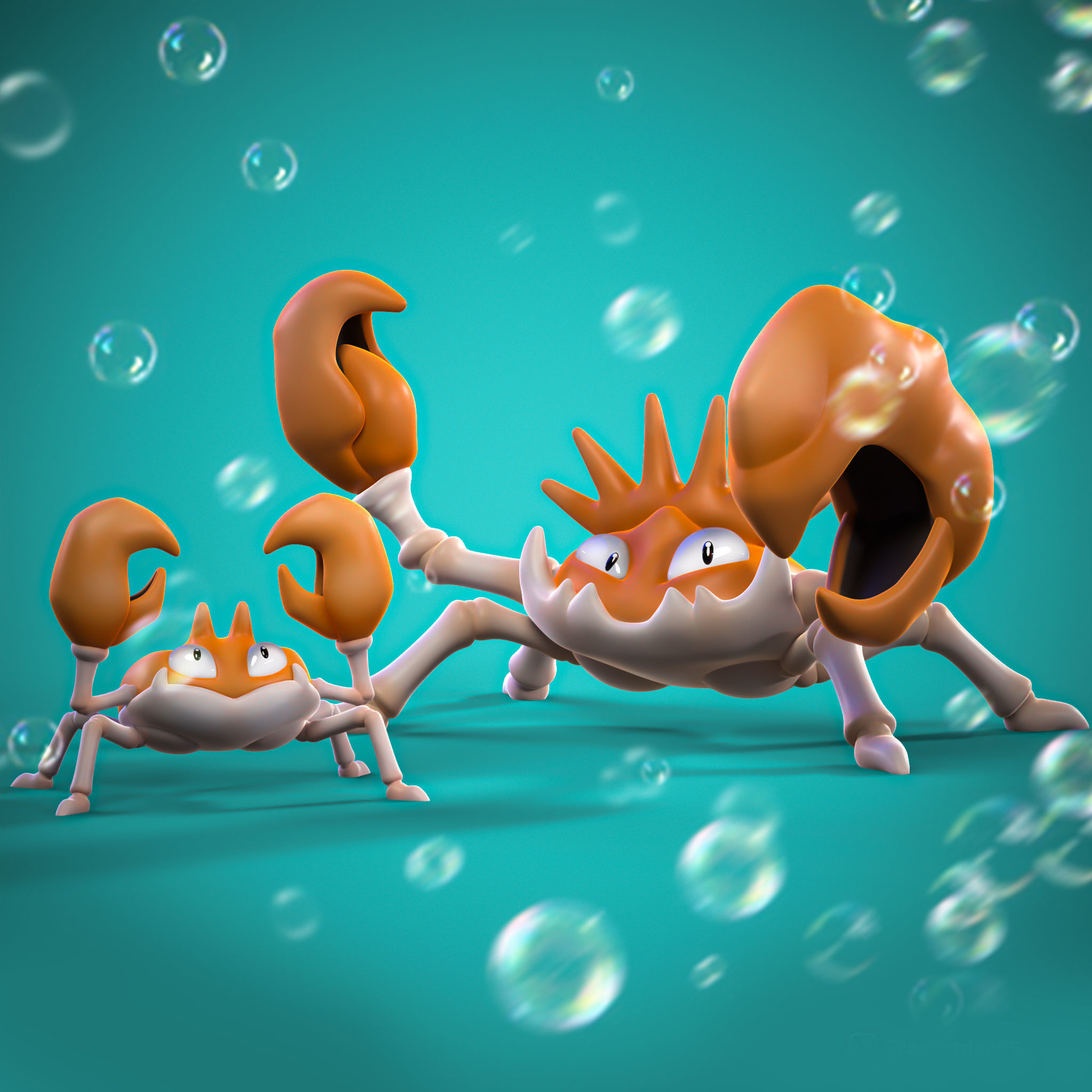 KRABBY AND KINGLER POKEMONS 3D model 3D printable | CGTrader KRABBY AND KINGLER POKEMONS 3D model 3D printable | CGTrader