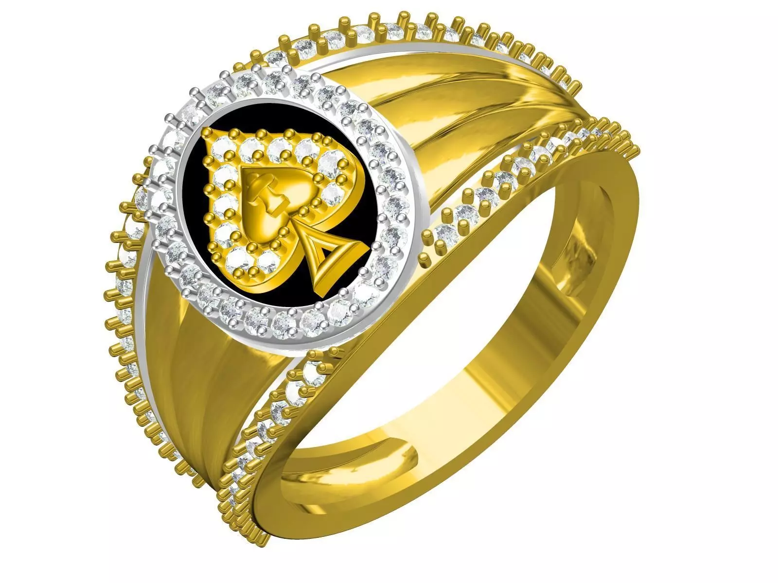 Aa of spad man Ring 3D model 3D printable | CGTrader