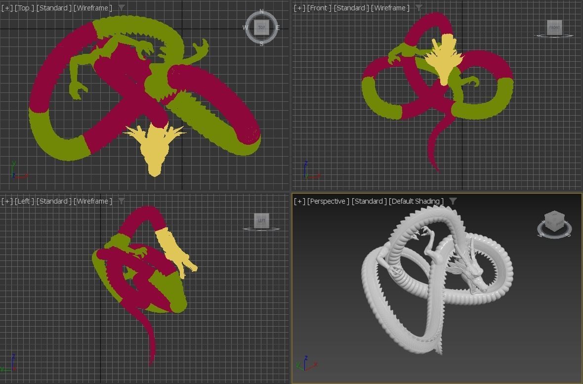 Dragon ball shenlong statue 3D print 3D model 3D printable | CGTrader
