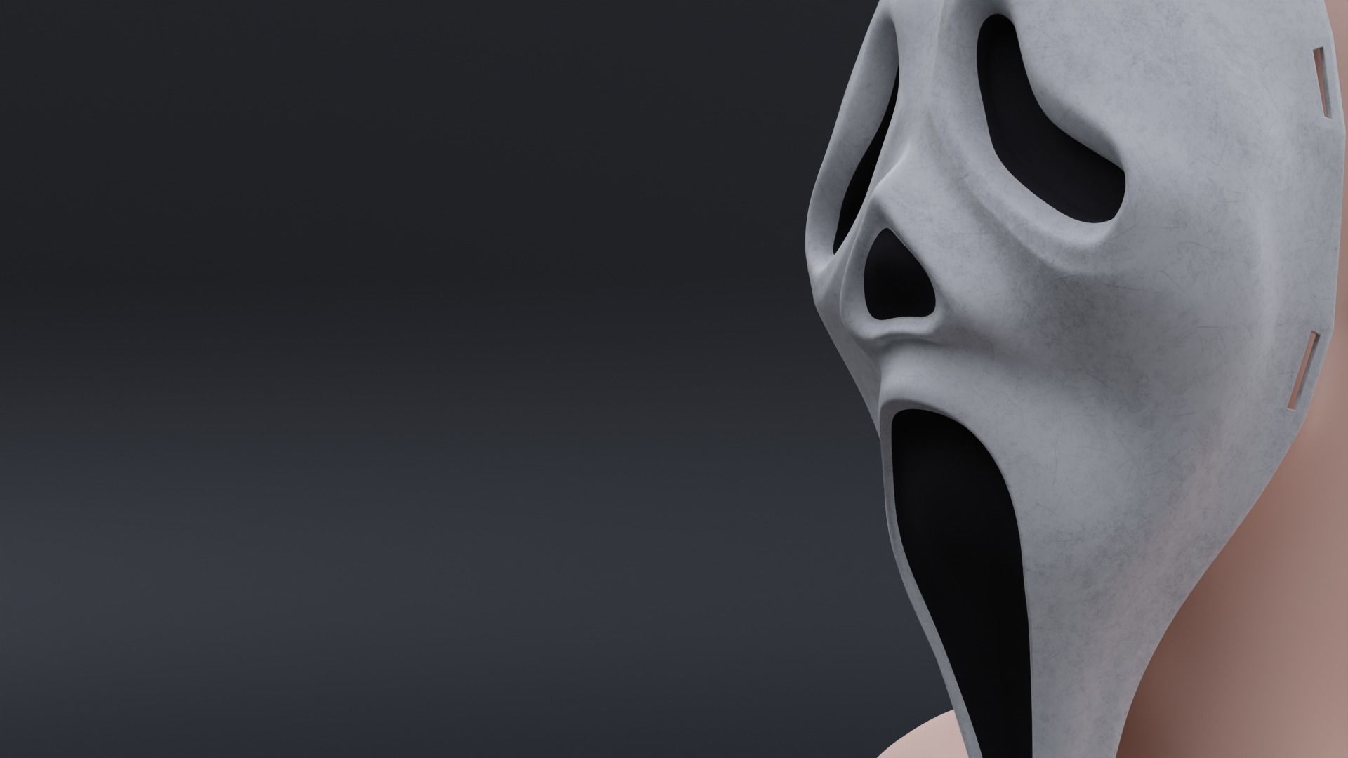 3D model Ghostface mask VR / AR / low-poly | CGTrader