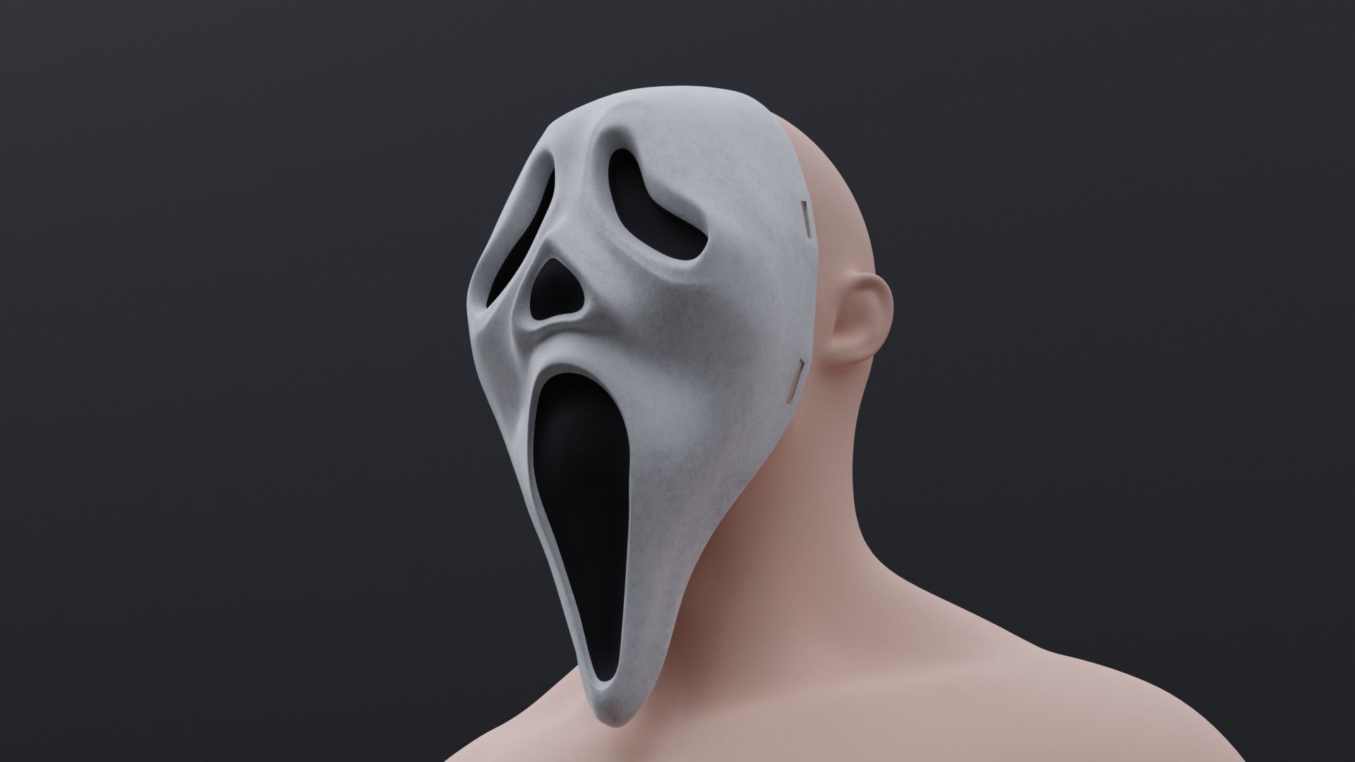 3D model Ghostface mask VR / AR / low-poly | CGTrader