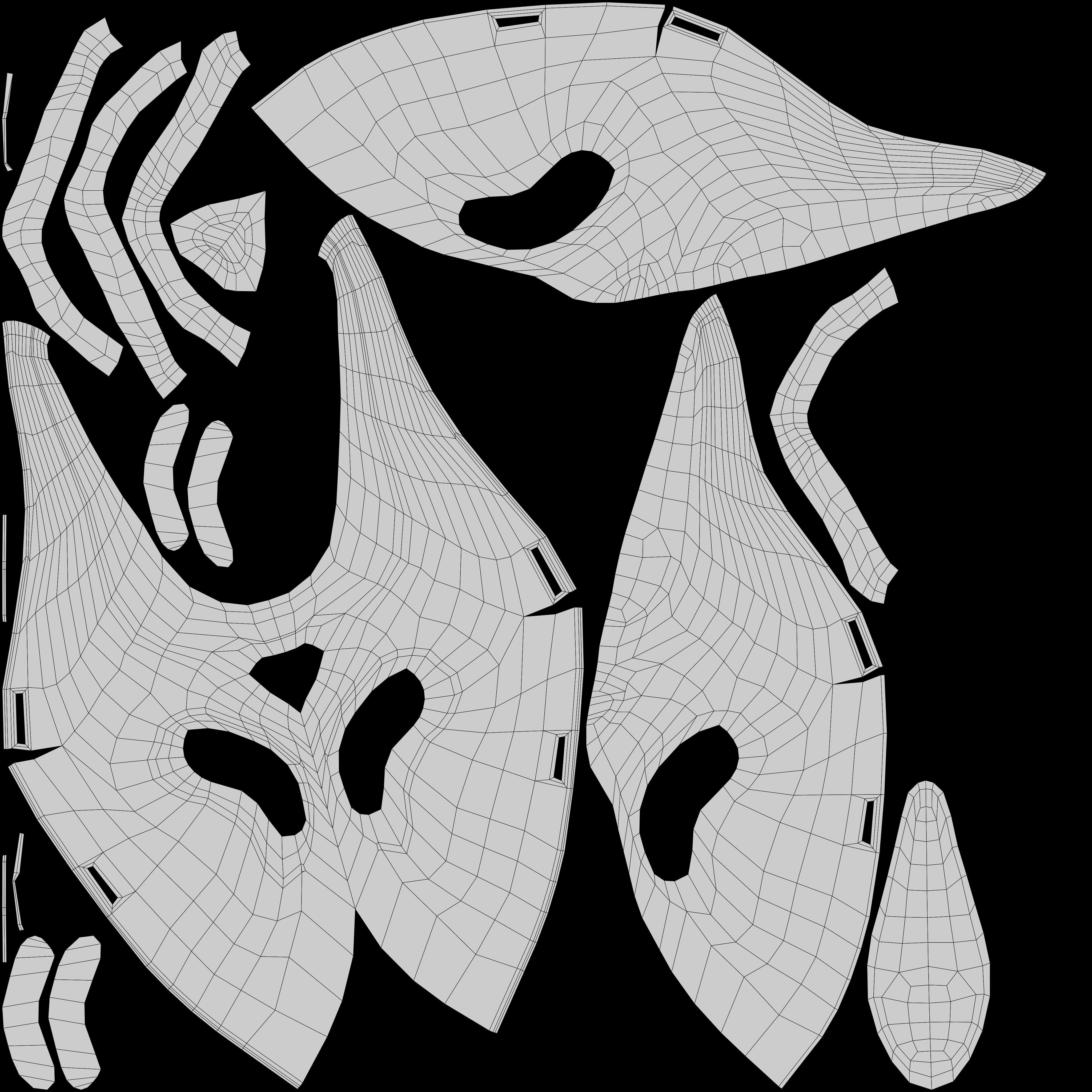 3D model Ghostface mask VR / AR / low-poly | CGTrader