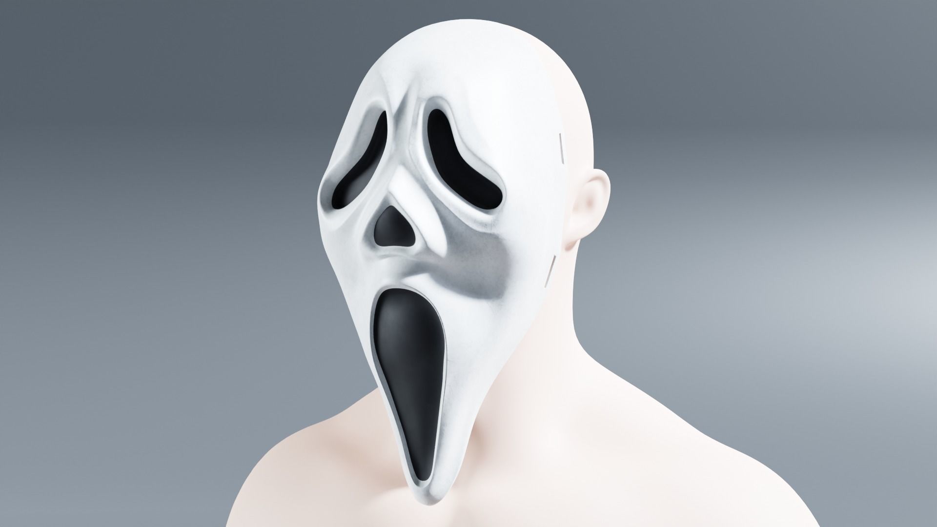 3D model Ghostface mask VR / AR / low-poly | CGTrader