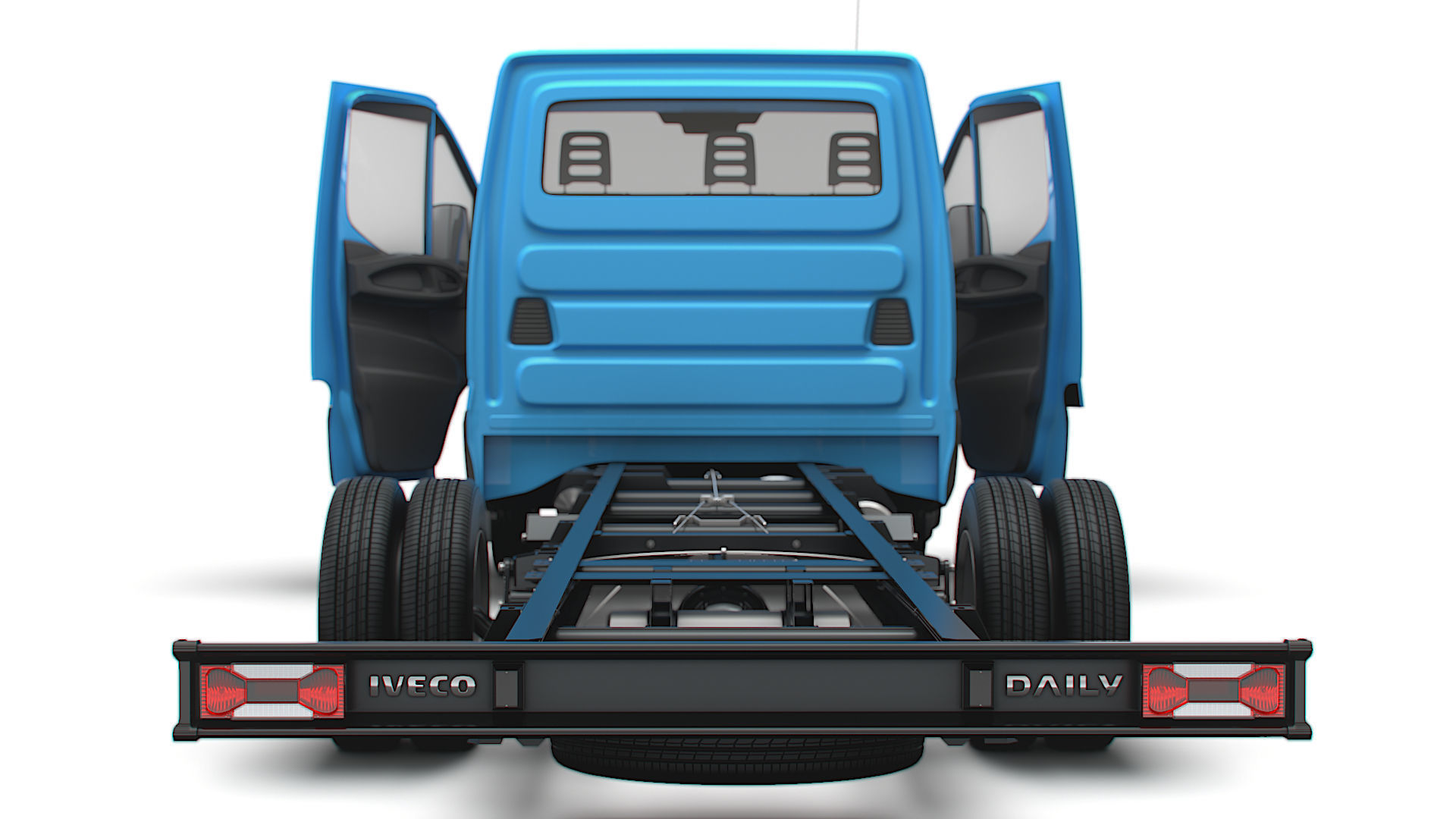 Iveco Daily Single Cab HQ Interior L6 Chassis 2023 3D model | CGTrader