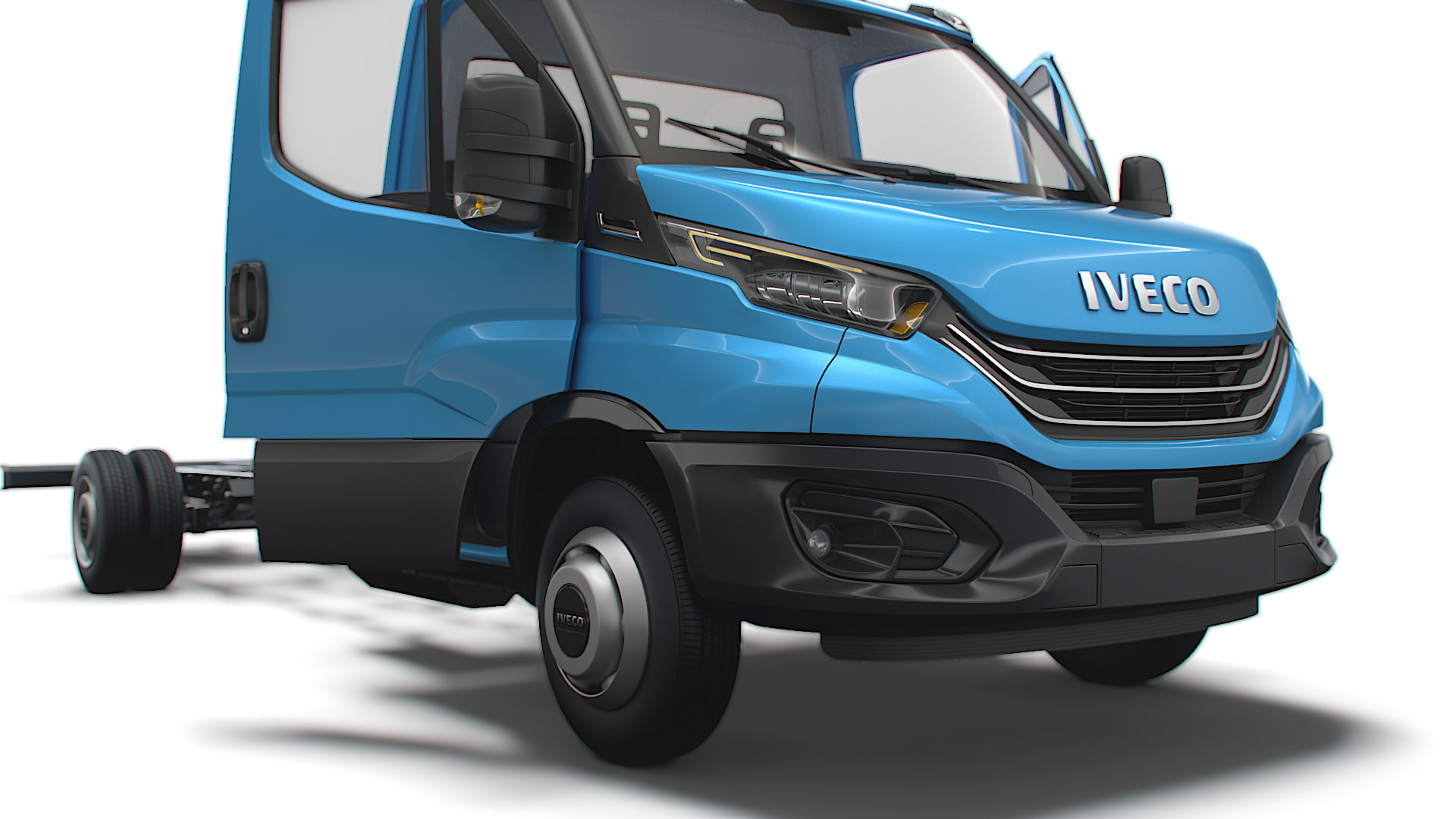 Iveco Daily Single Cab HQ Interior L6 Chassis 2023 3D model | CGTrader
