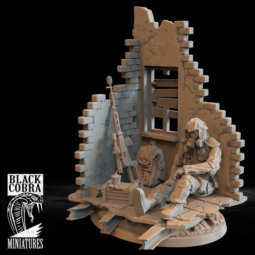 Diorama Stalker 3D model 3D printable | CGTrader