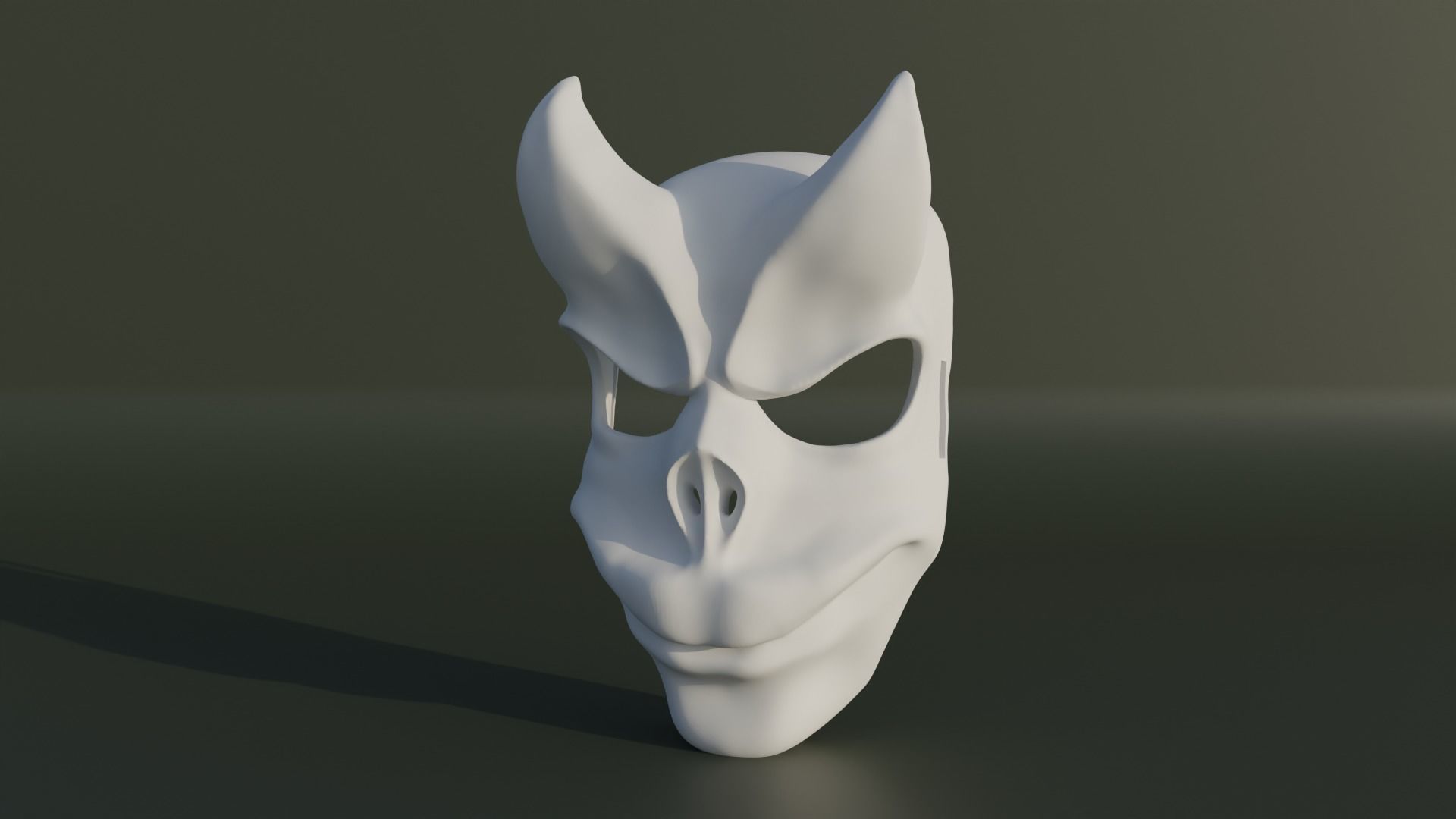 Devil Face Mask - Pig Cosplay Mask 3D model 3D printable | CGTrader