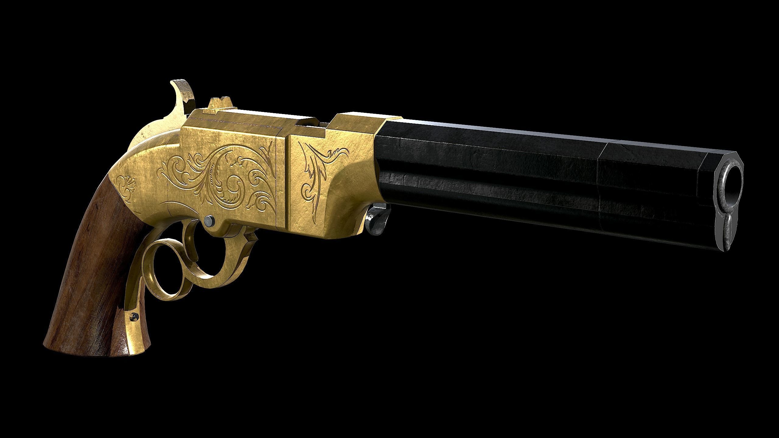 3D model Volcanic Repeating Pistol VR / AR / low-poly | CGTrader