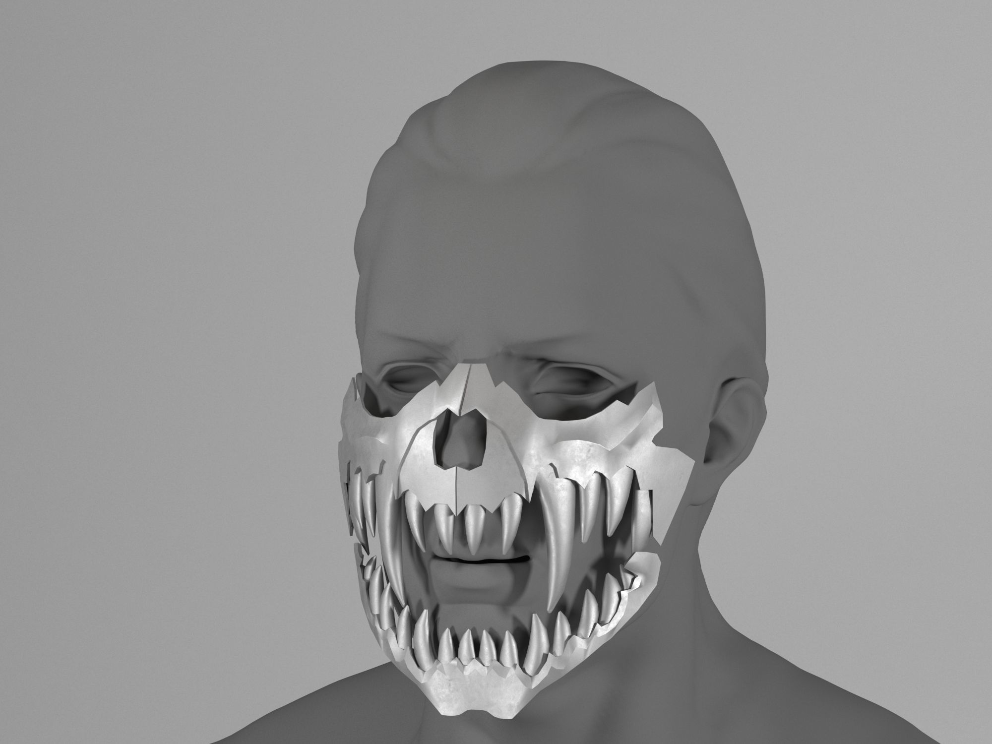 3D model bone mask VR / AR / low-poly | CGTrader