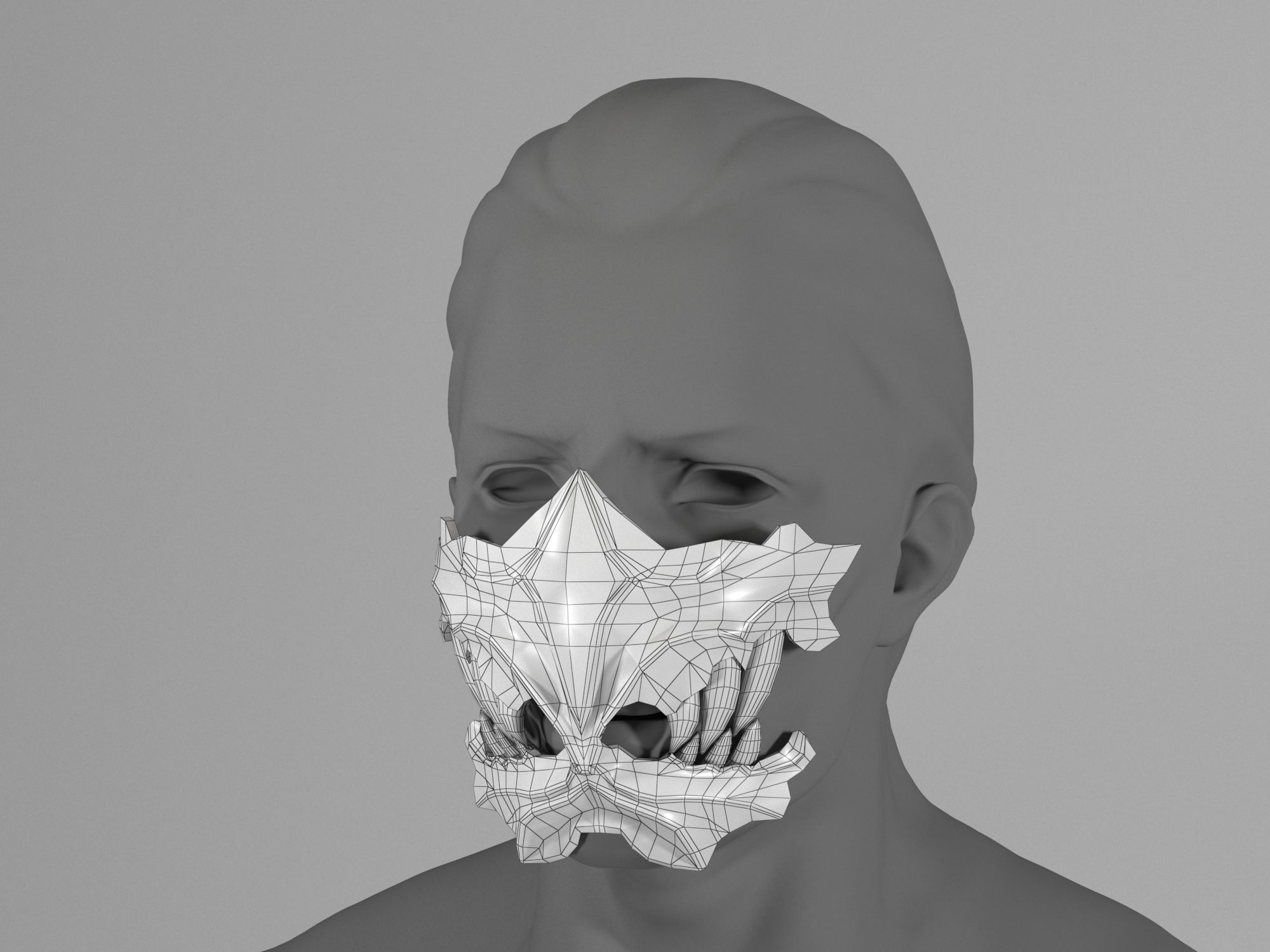 3D model bone mask VR / AR / low-poly | CGTrader