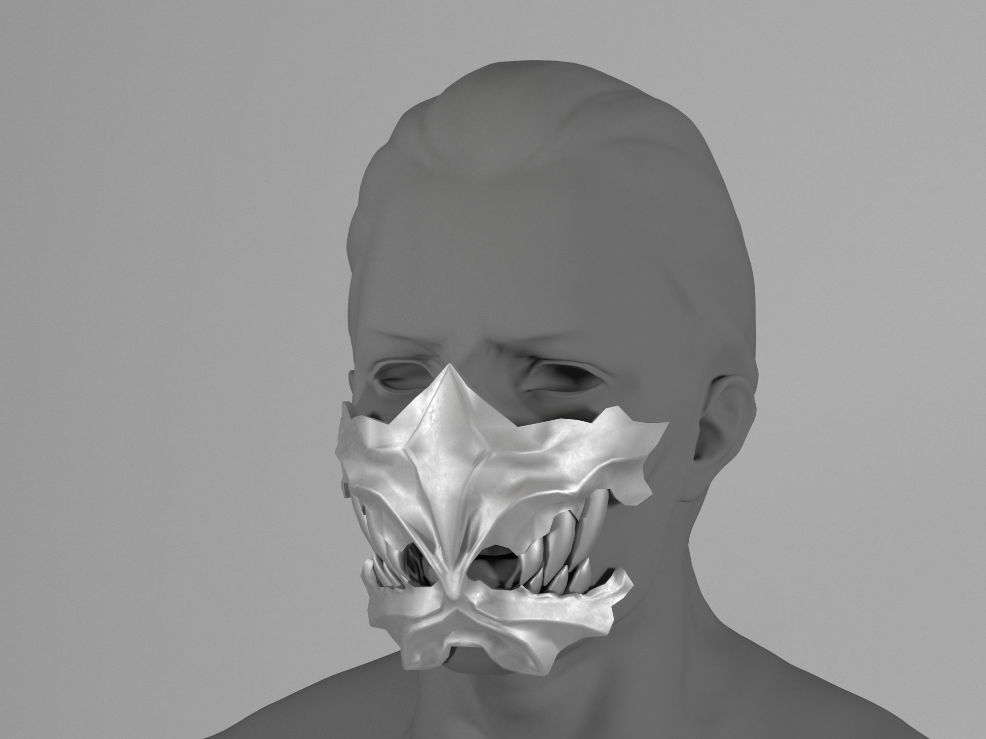 3D model bone mask VR / AR / low-poly | CGTrader