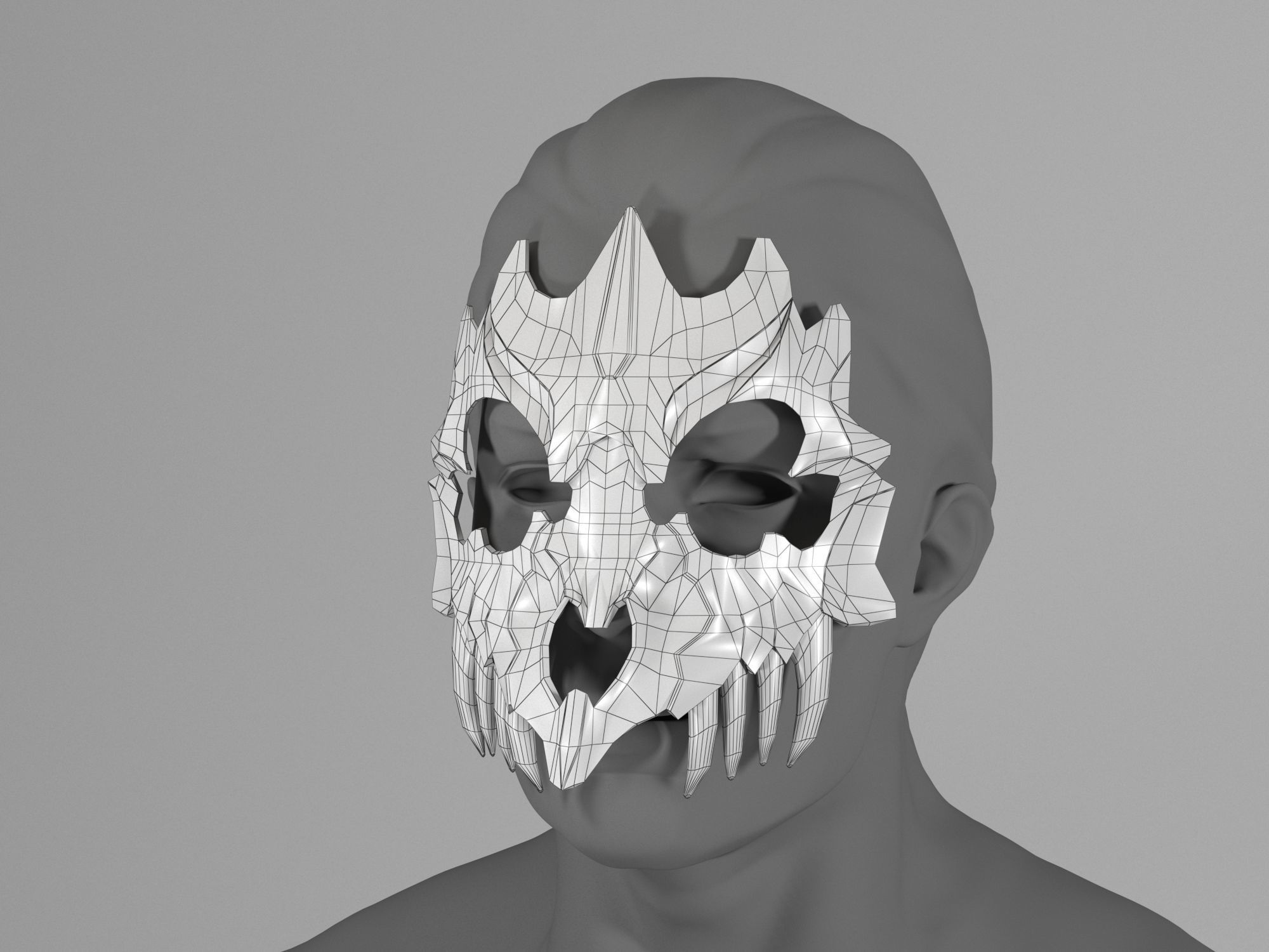 3D model bone mask VR / AR / low-poly | CGTrader