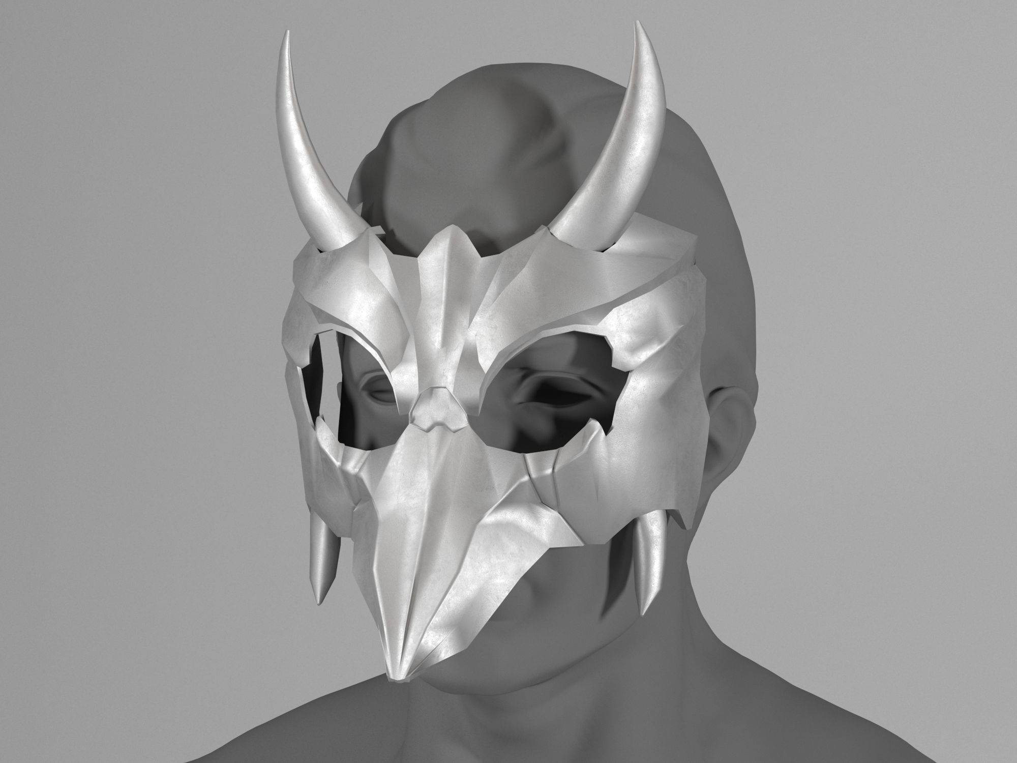 3D model bone mask VR / AR / low-poly | CGTrader