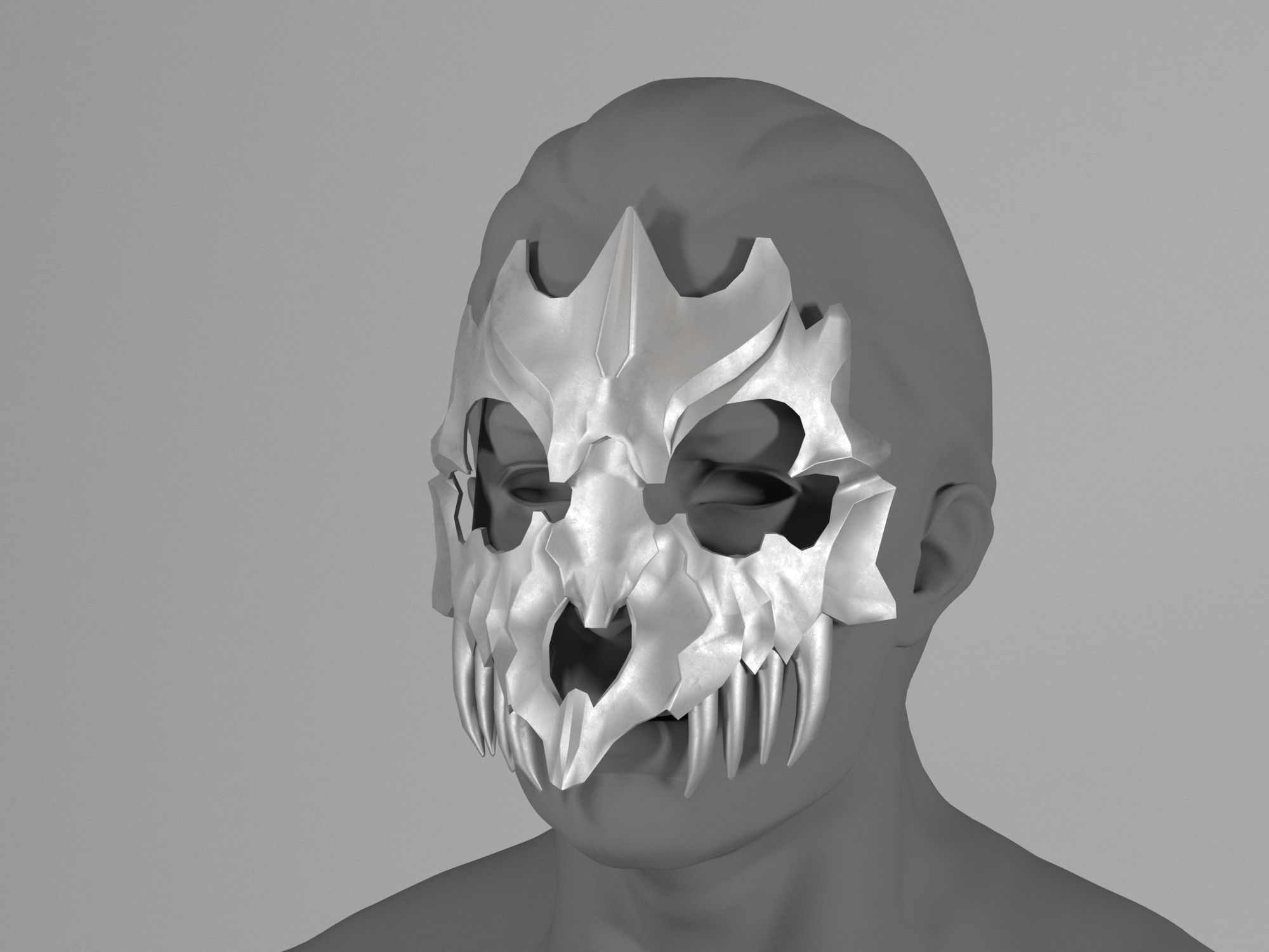 3D model bone mask VR / AR / low-poly | CGTrader