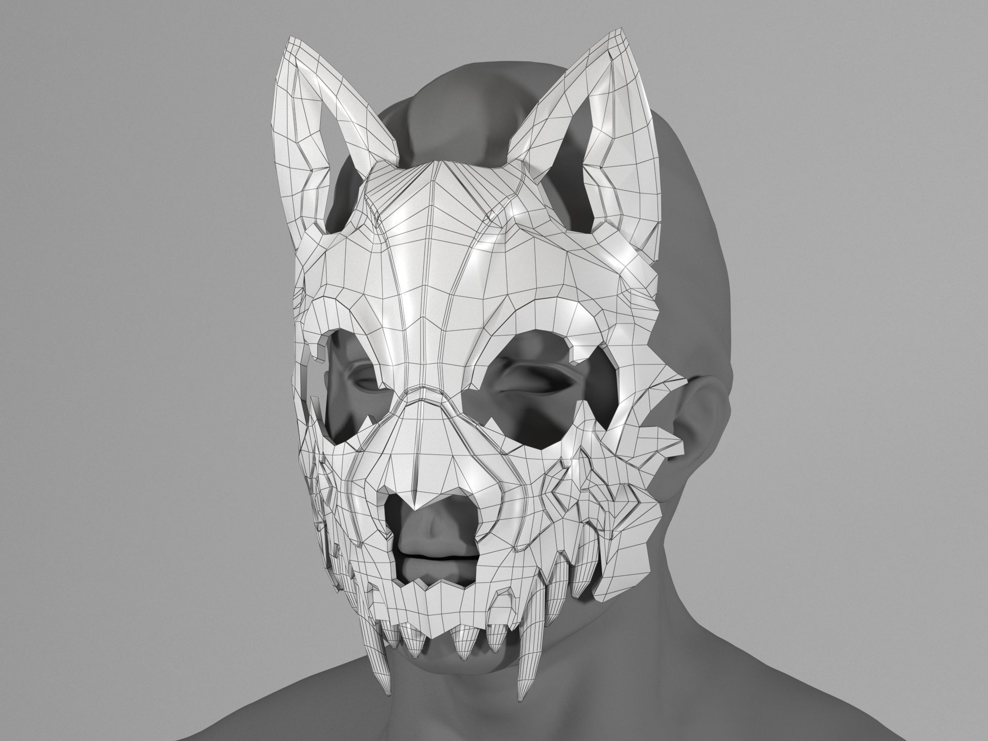 3D model bone mask VR / AR / low-poly | CGTrader