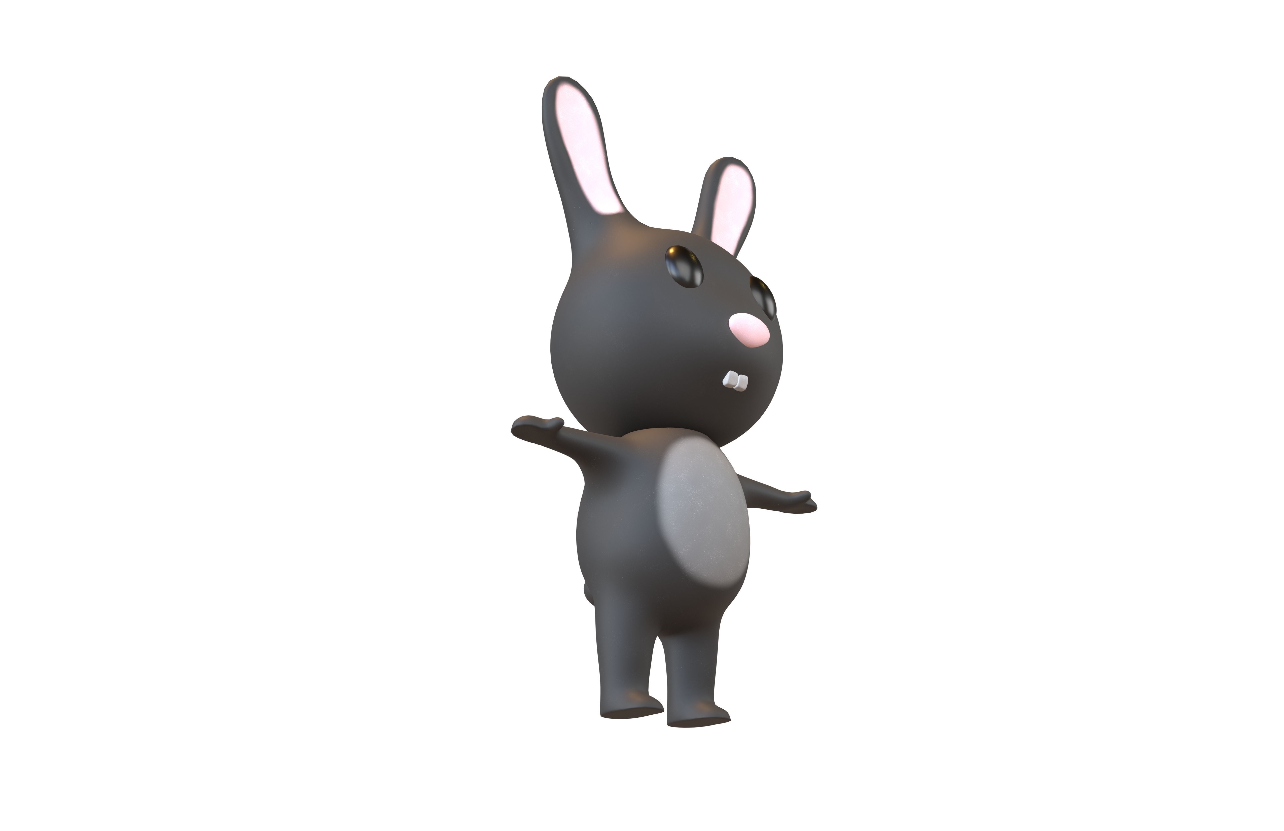 3D model Cartoon Animals Rabbit Character v1 006 VR / AR / low-poly ...