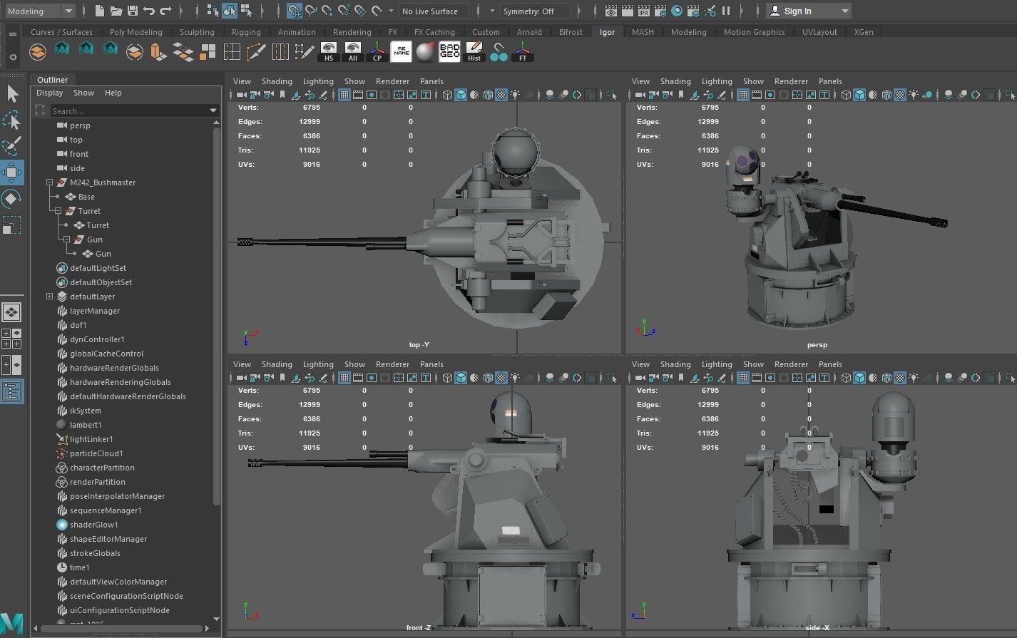 M242 Bushmaster 25mm 3D model | CGTrader