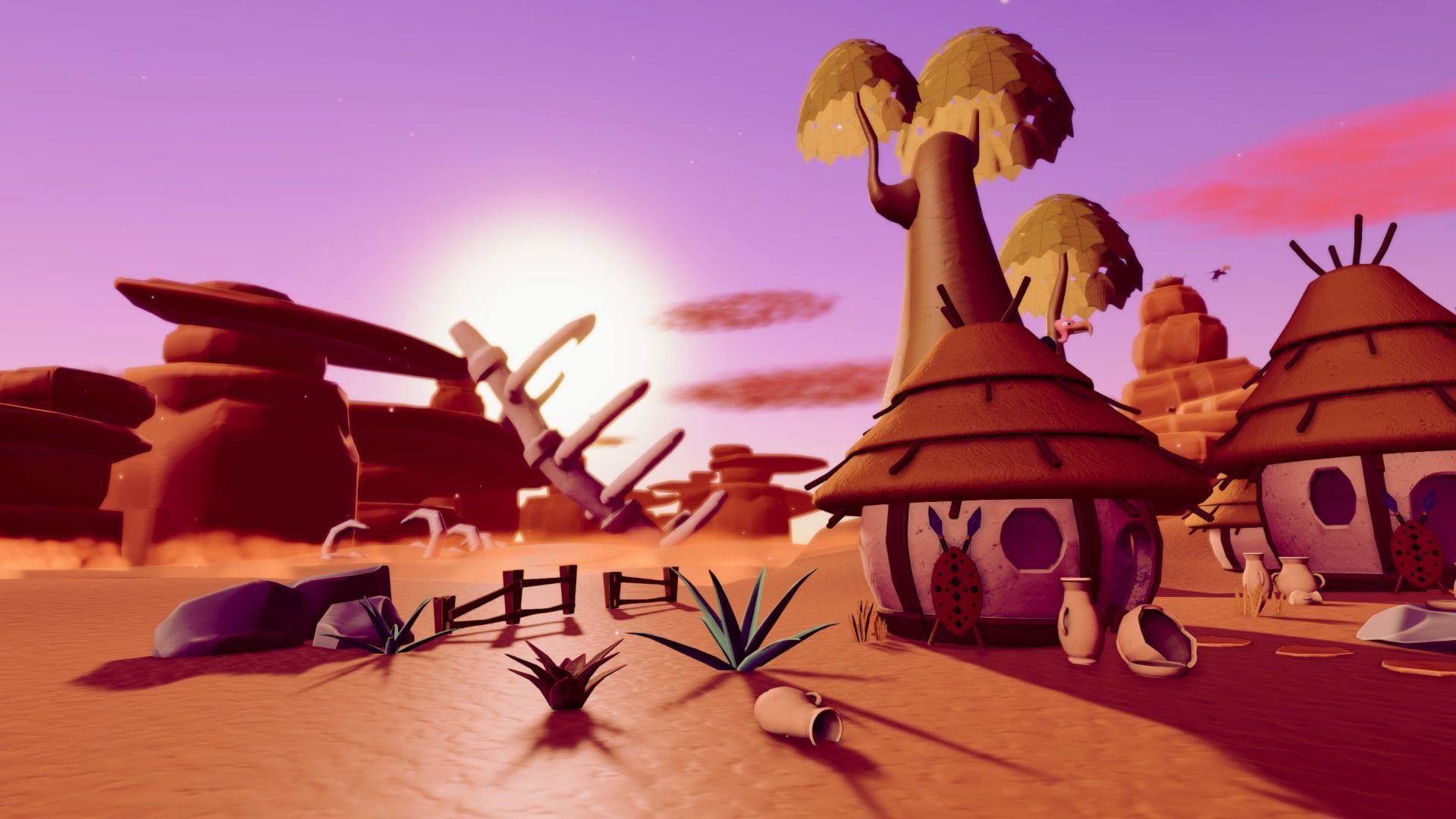 3D model Cartoon Style African Themed Pack Unity URP VR / AR / low-poly ...